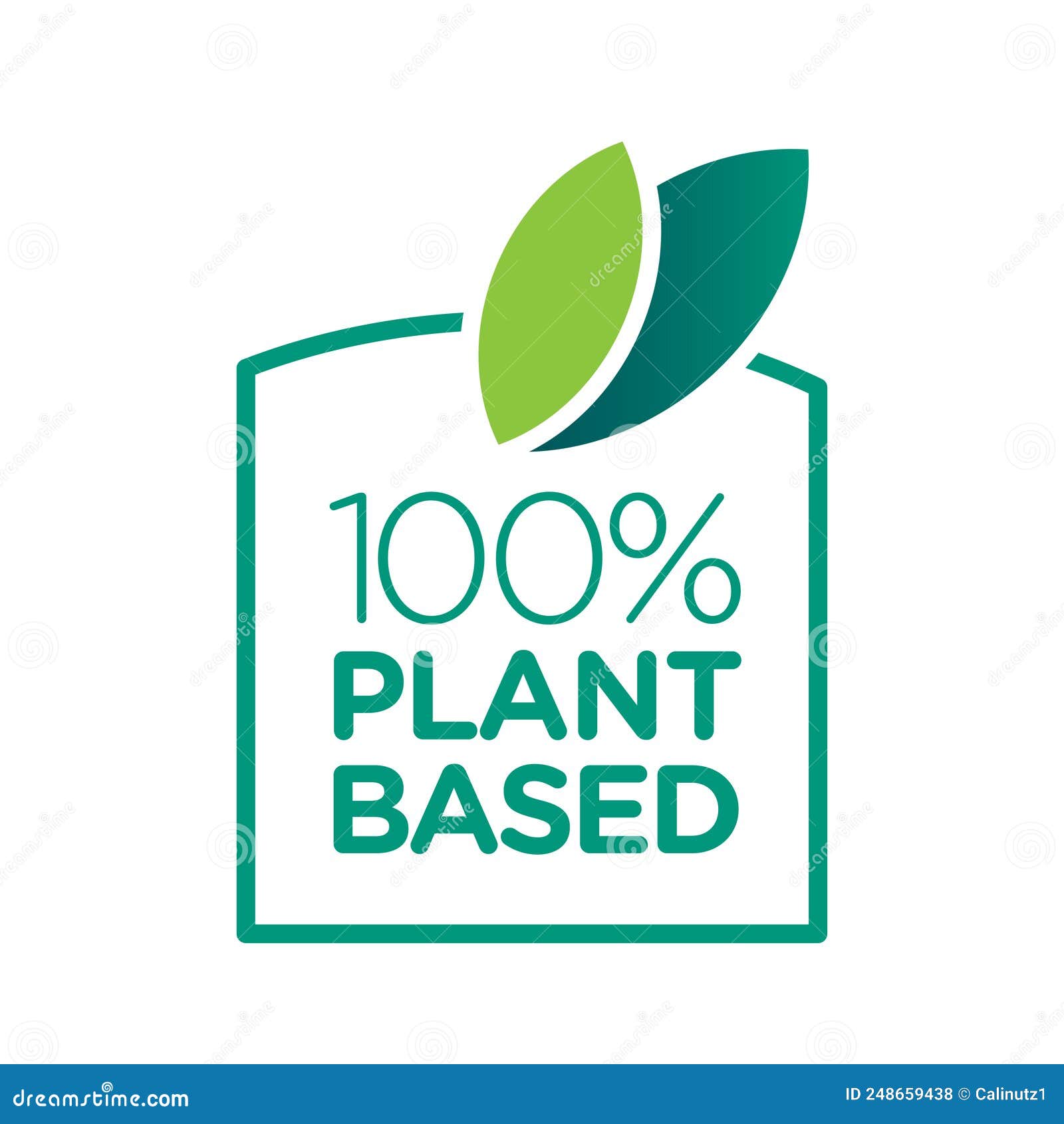 Plant Based Vector Icon Badge Stamp Stock Vector - Illustration of ...