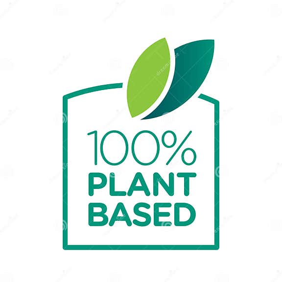 Plant Based Vector Icon Badge Stamp Stock Vector - Illustration of ...