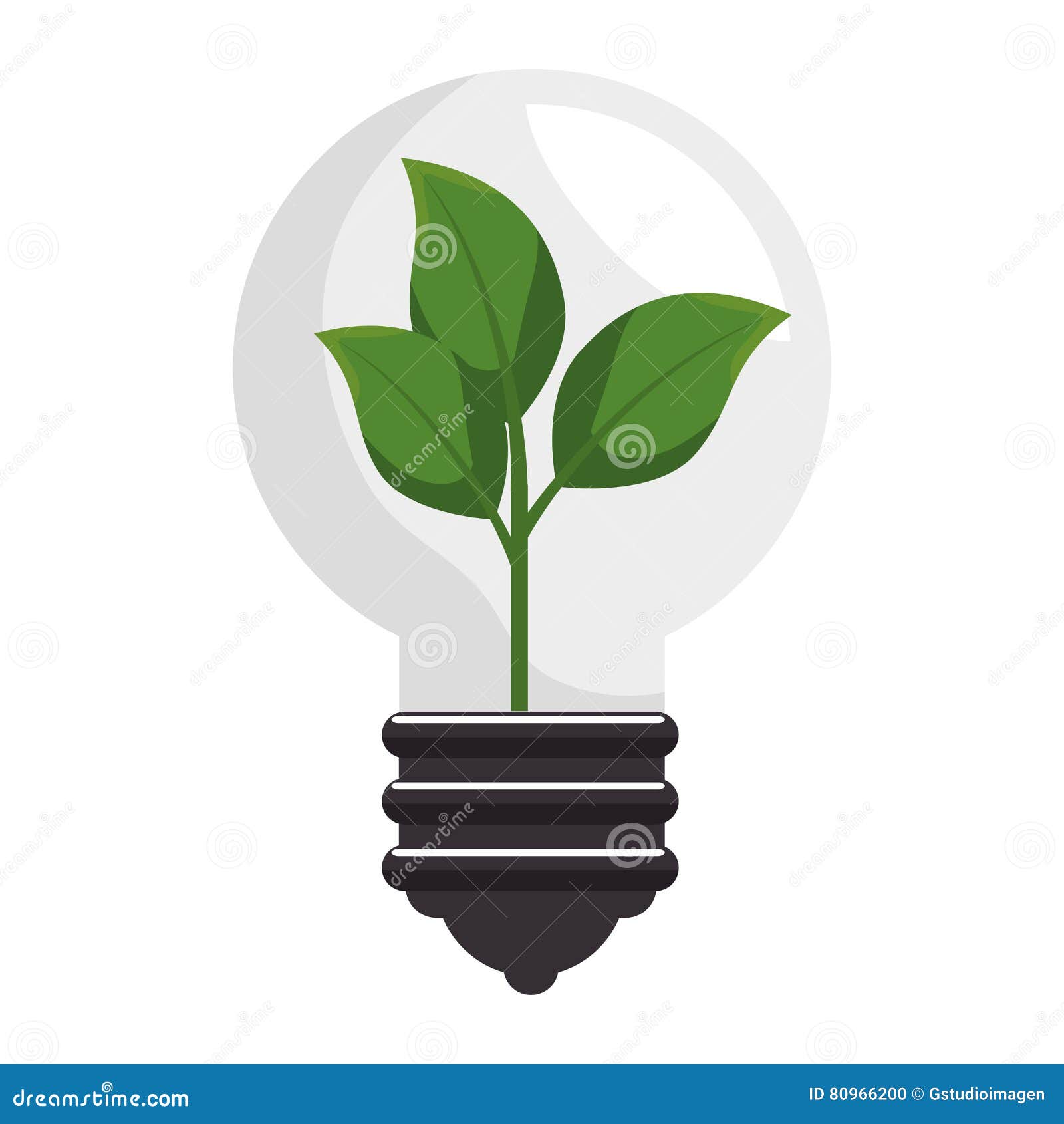 Plant with Bulb Isolated Icon Stock Vector - Illustration of plants ...
