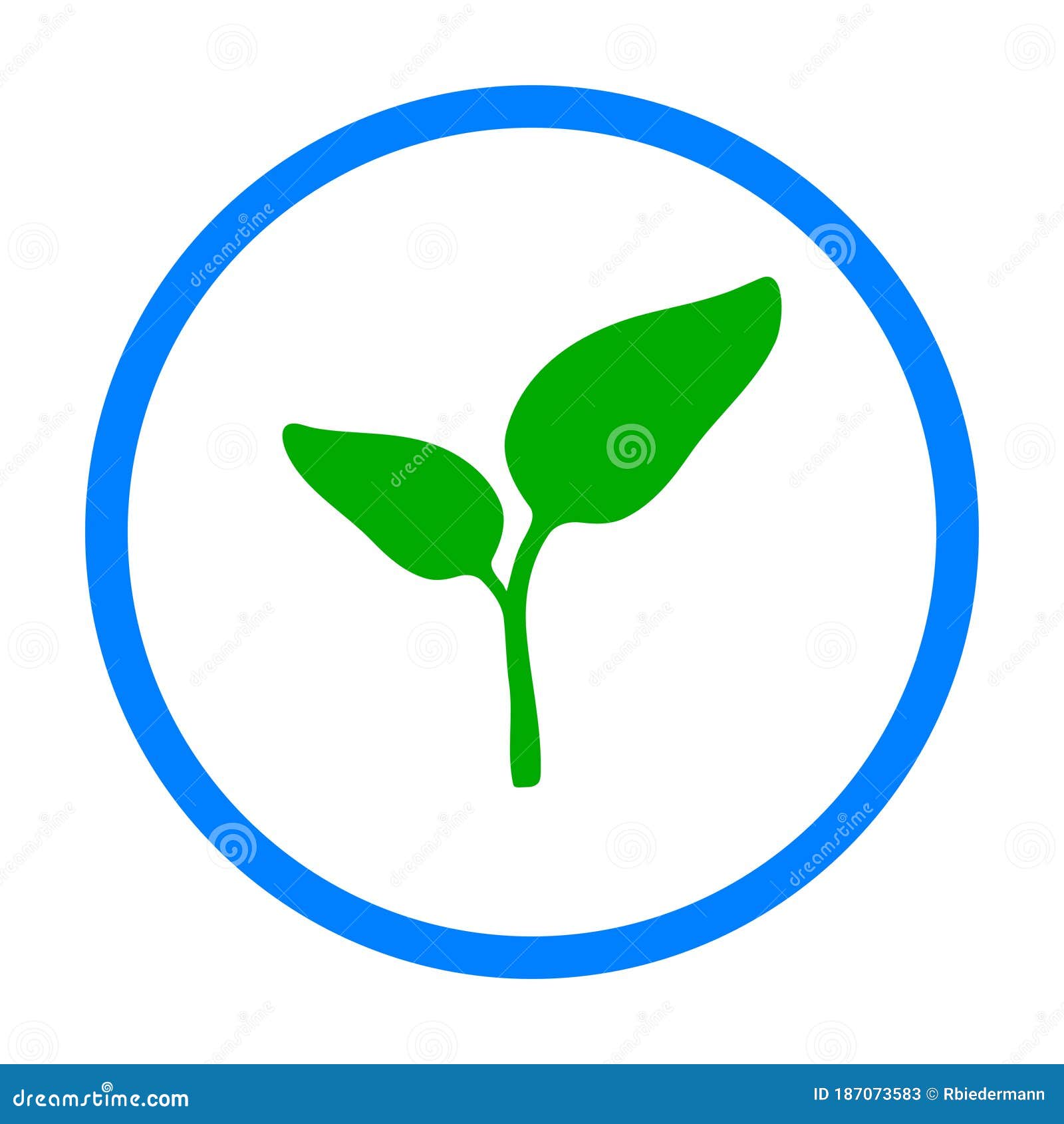 Plant and circle stock vector. Illustration of graphic - 187073583