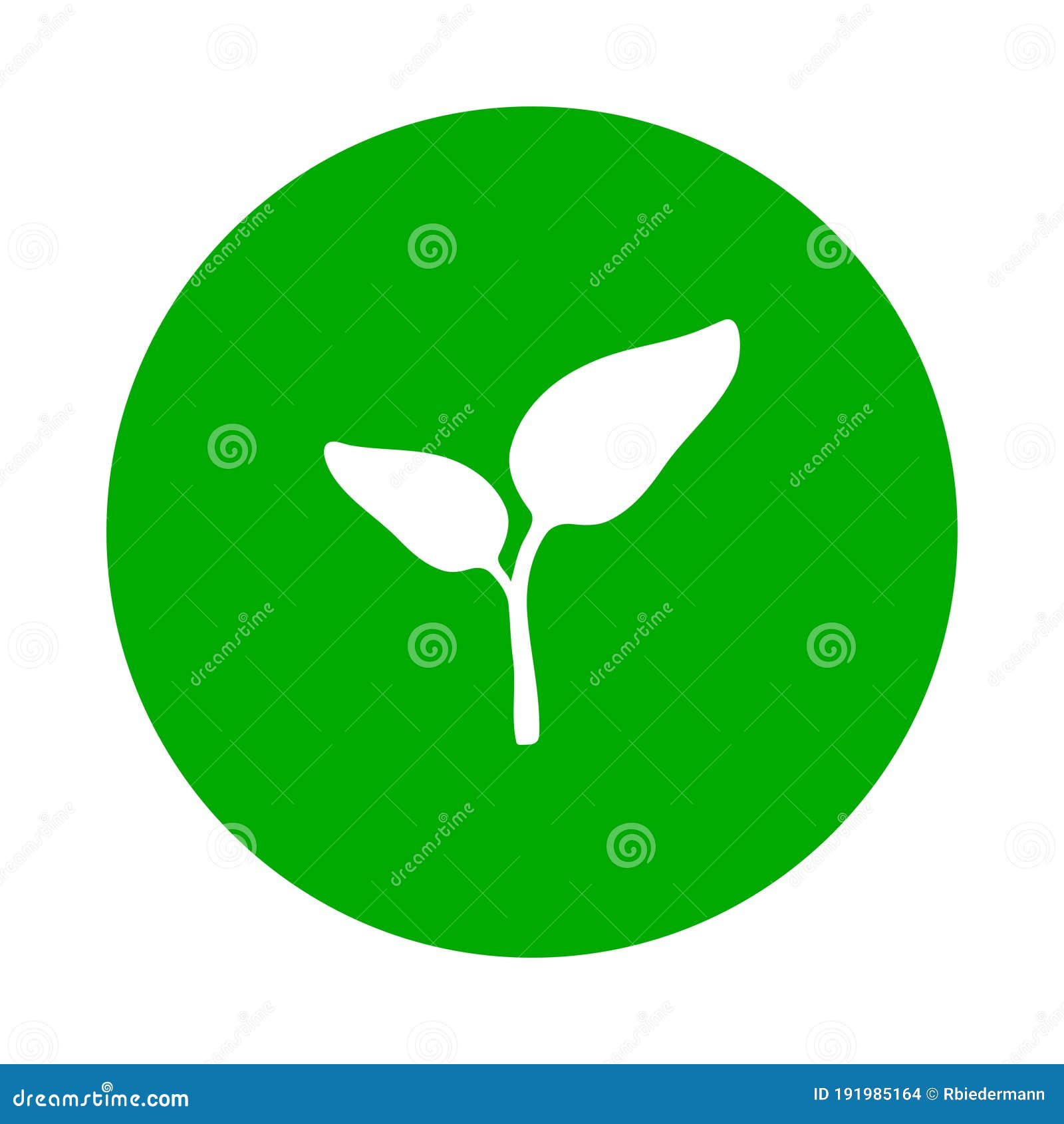 Plant and circle stock vector. Illustration of ecological - 191985164