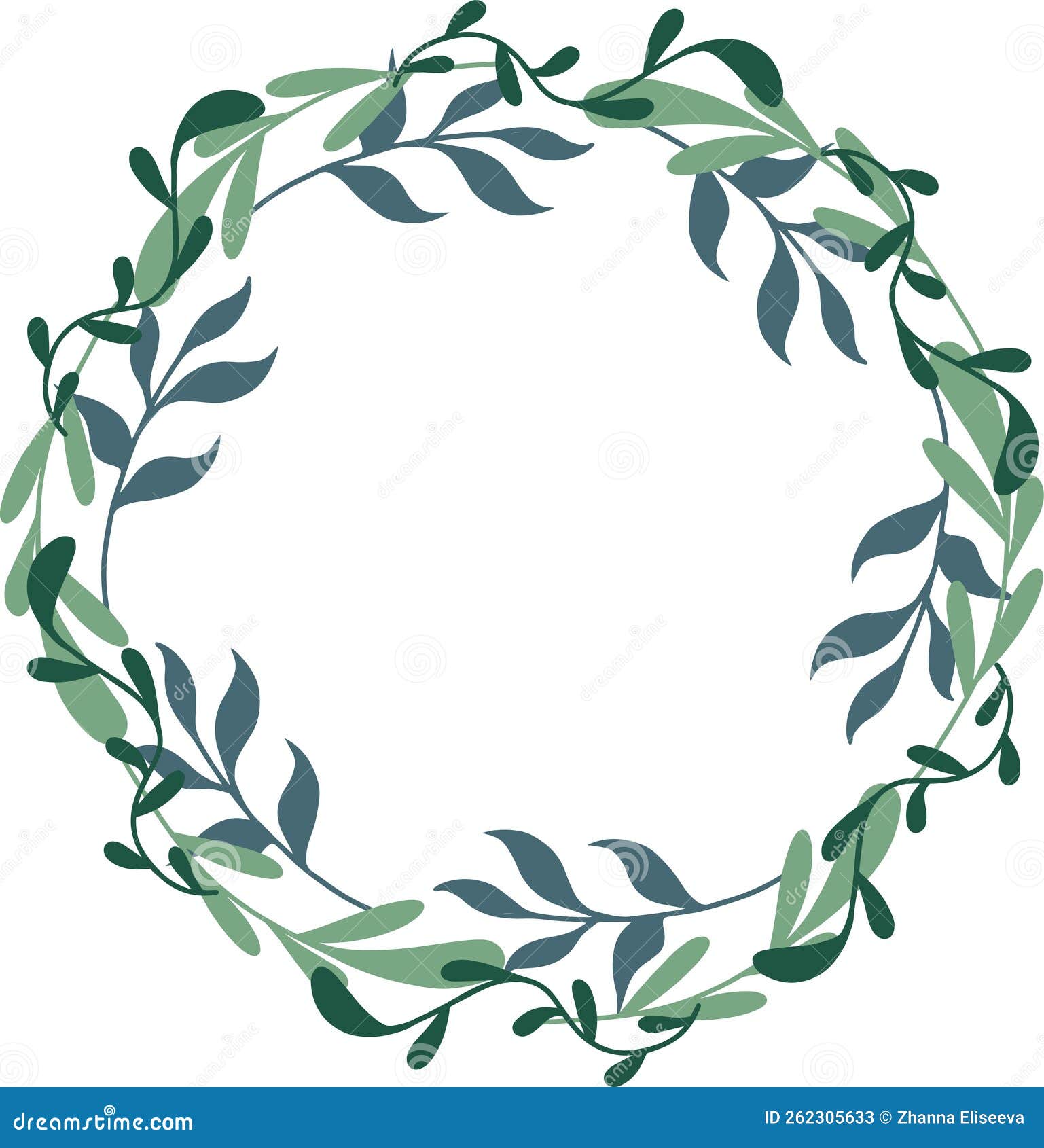 Plant circle frame stock vector. Illustration of graphic - 262305633