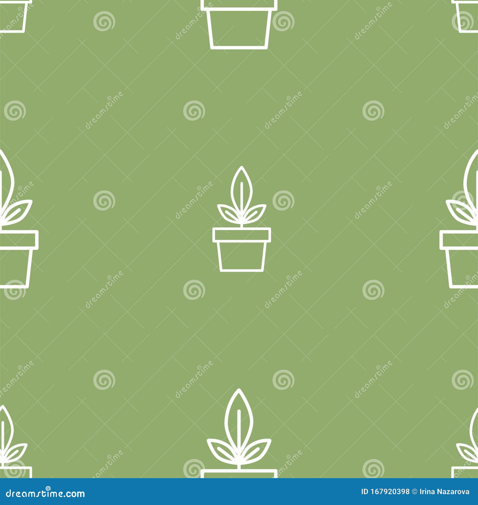 Plant.Colored Vector Patterns in a Linear Style Stock Vector ...