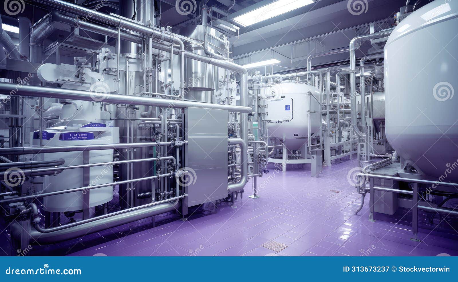 Plant Dairy Milk Production Stock Illustration - Illustration of ...