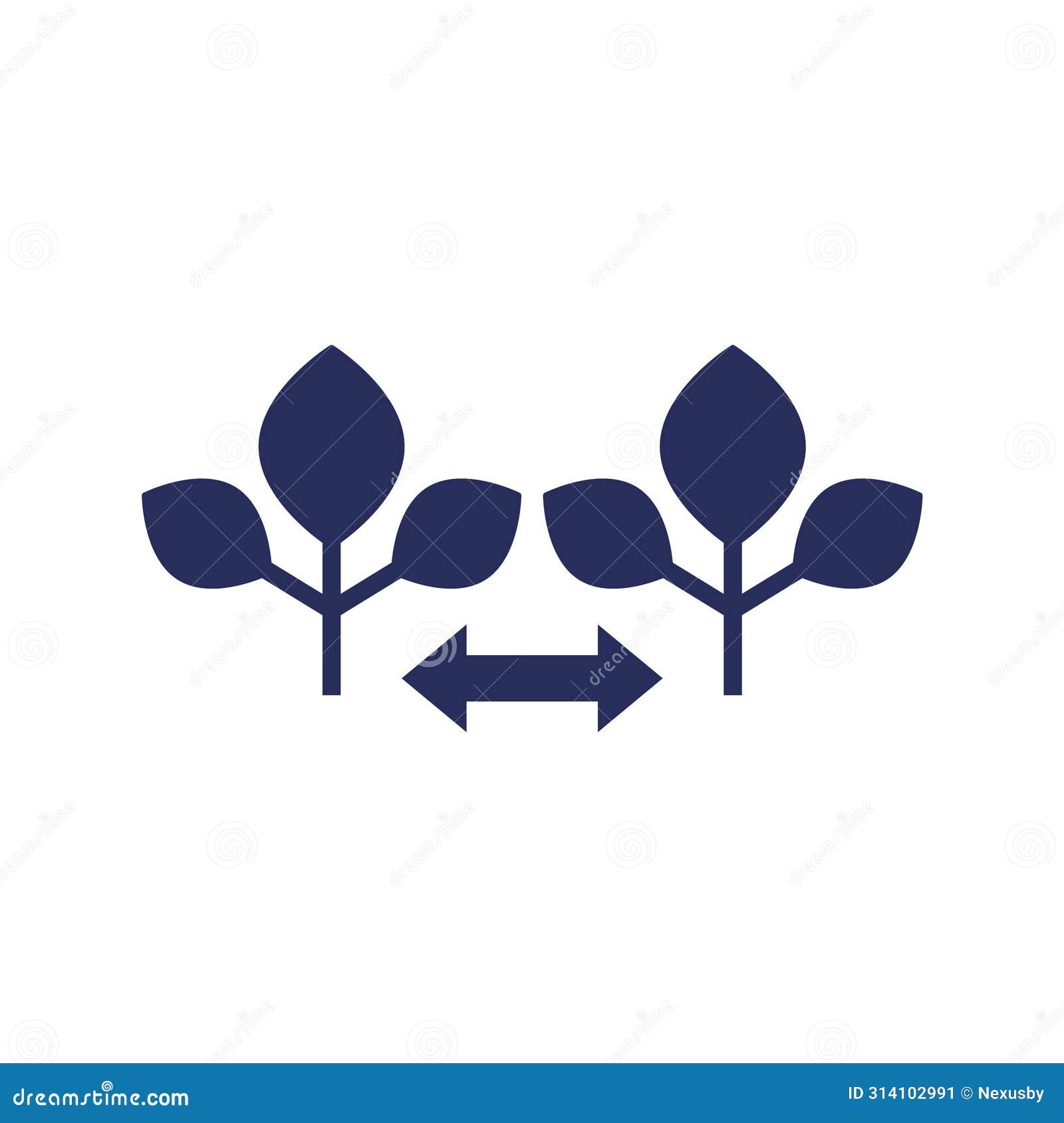 Plant Density Icon, Vector Pictogram Stock Vector - Illustration of ...