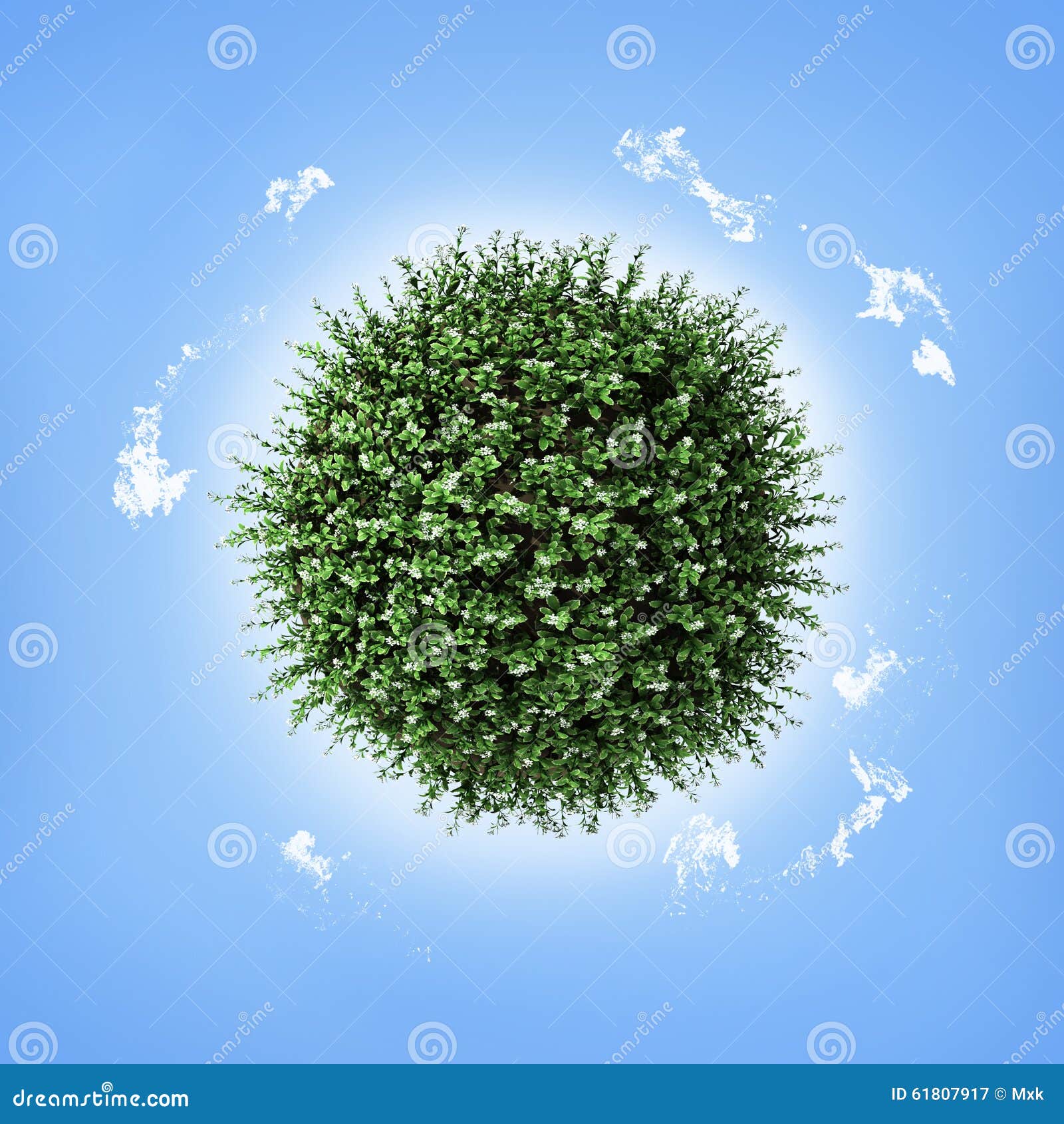 Plant earth sphere stock illustration. Illustration of leafy - 61807917