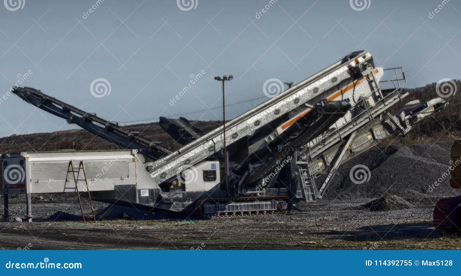 Processor for Processing Granite Stock Image - Image of grit, gritting ...