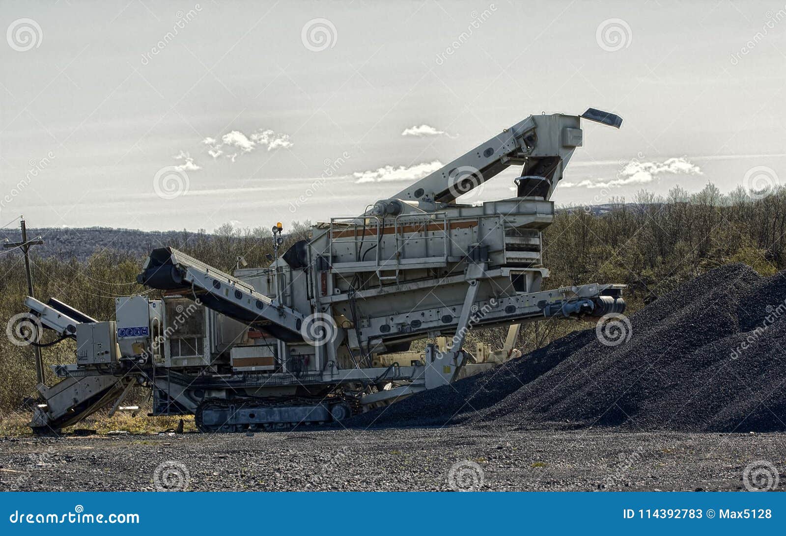 Processor for Processing Granite Stock Image - Image of building ...