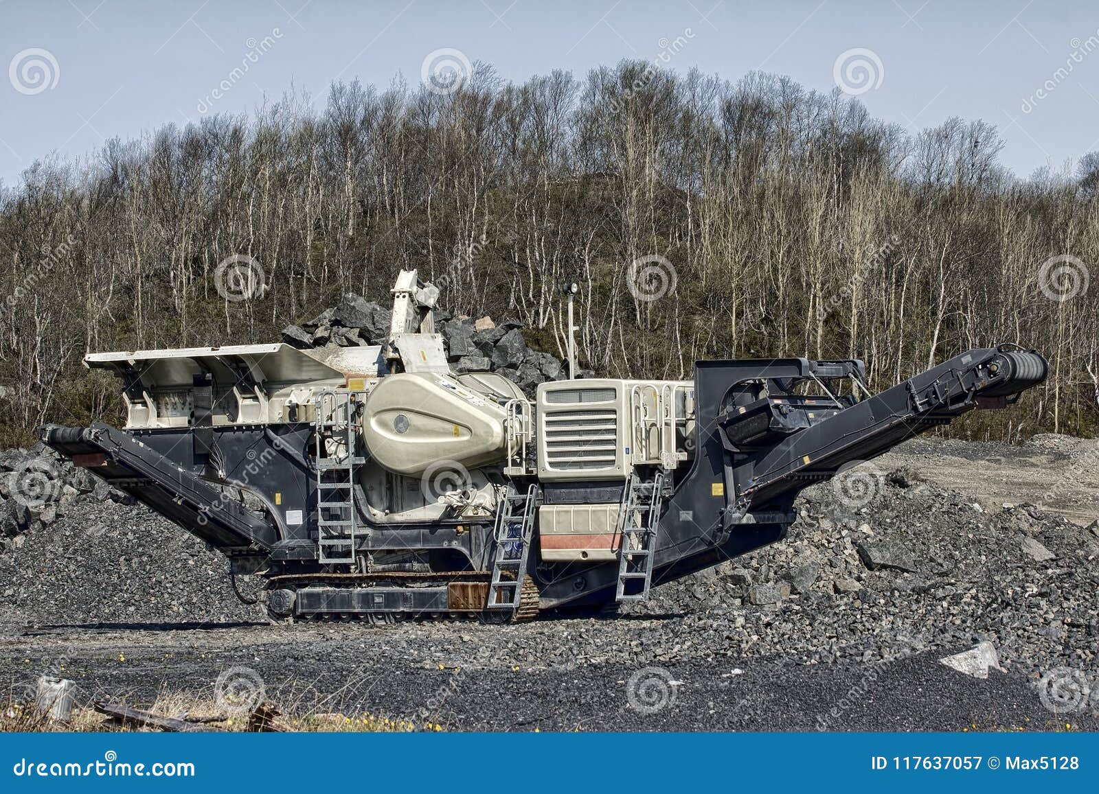 Processor for Processing Granite Stock Image - Image of extraction ...