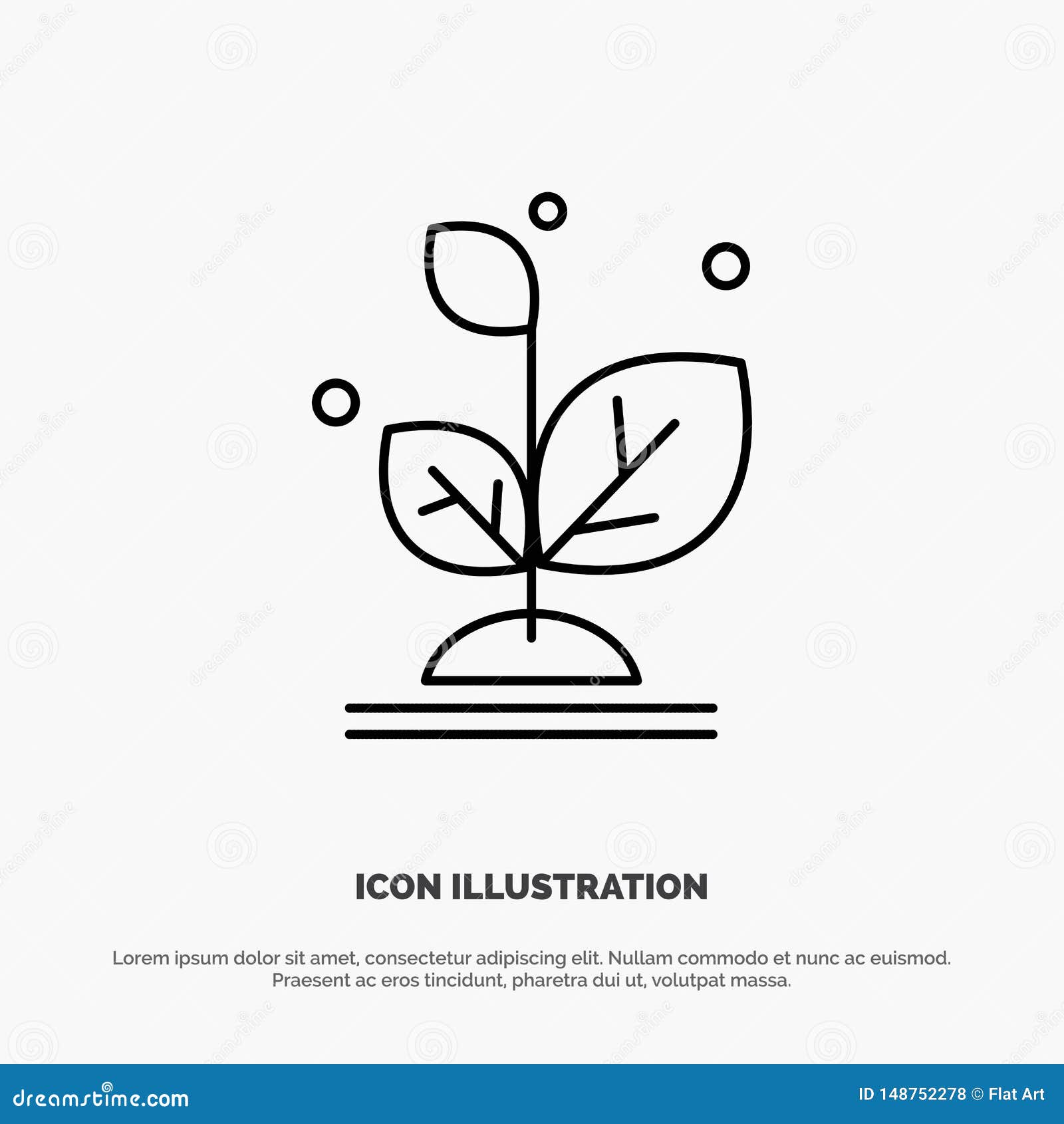 Plant, Grow, Growth, Success Line Icon Vector Stock Vector ...