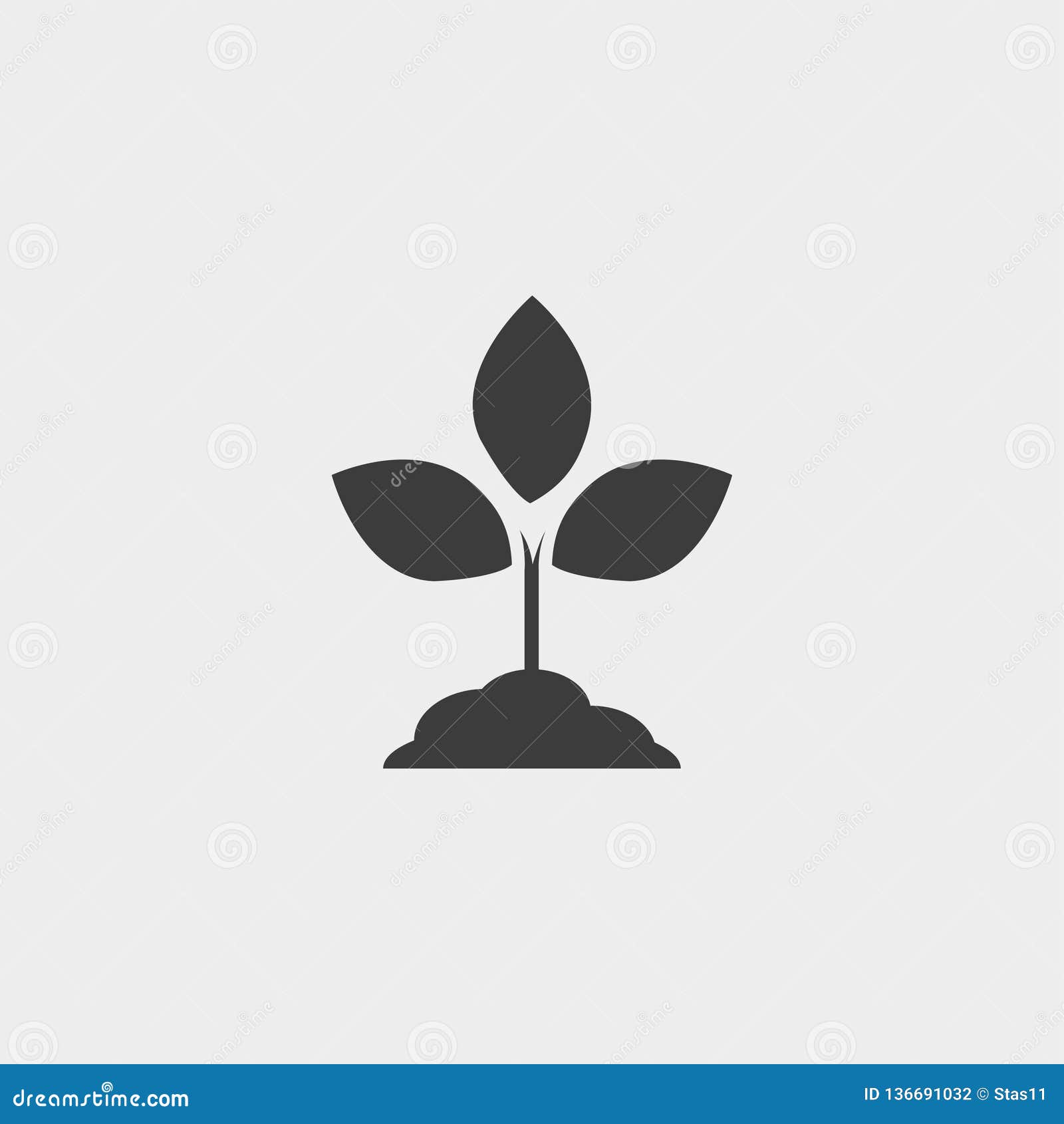 Grow Icon Vector. Trendy Flat Grow Icon From Startup Stategy And ...