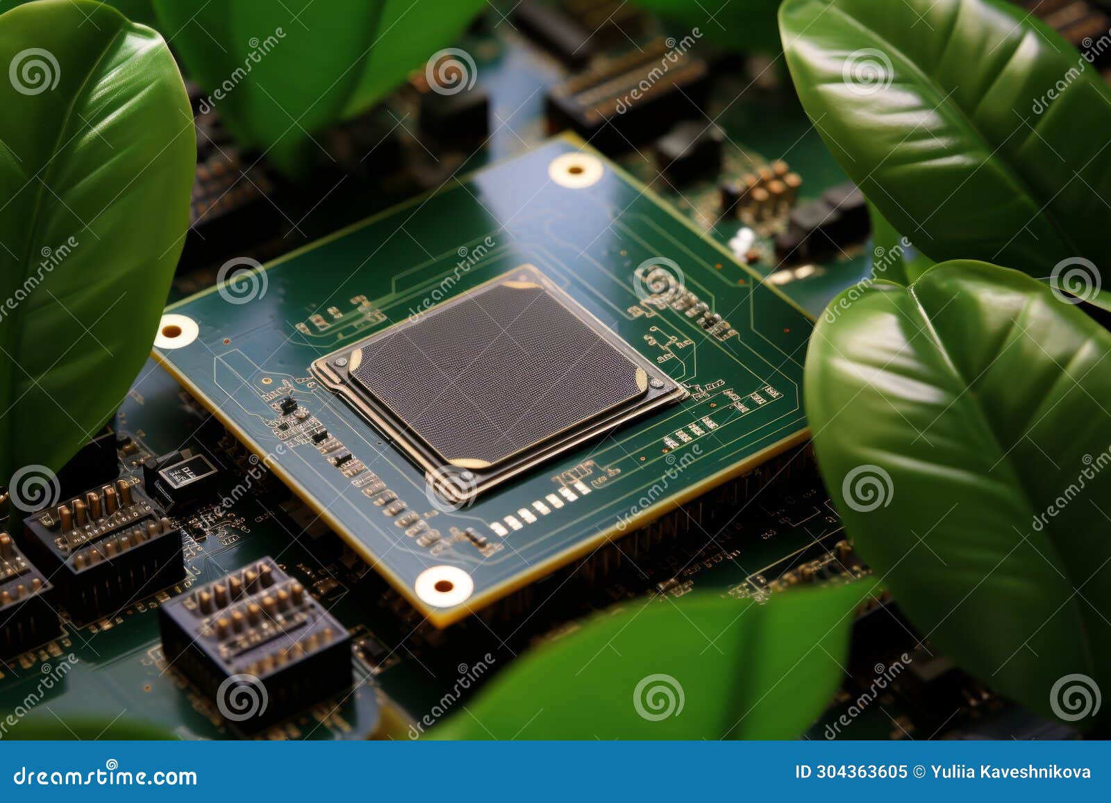 Plant Growing from Processor Grow Nature Computer Hardware Ecology ...