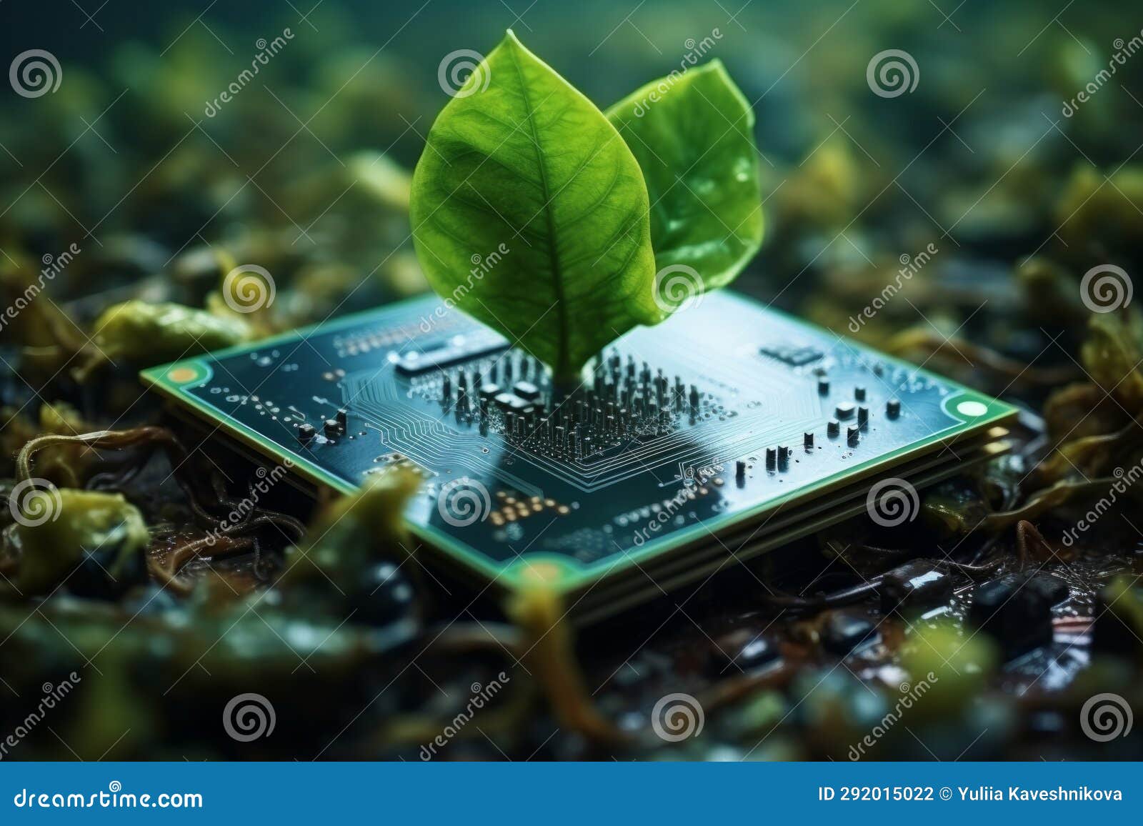 Plant Growing from Processor Grow Nature Computer Hardware Ecology ...