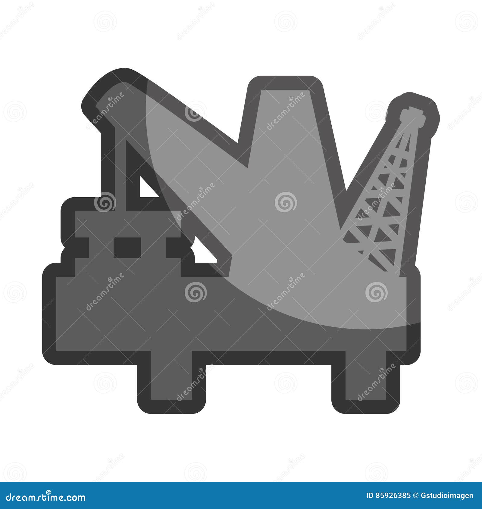 Plant Industry Isolated Icon Stock Vector - Illustration of industrial ...