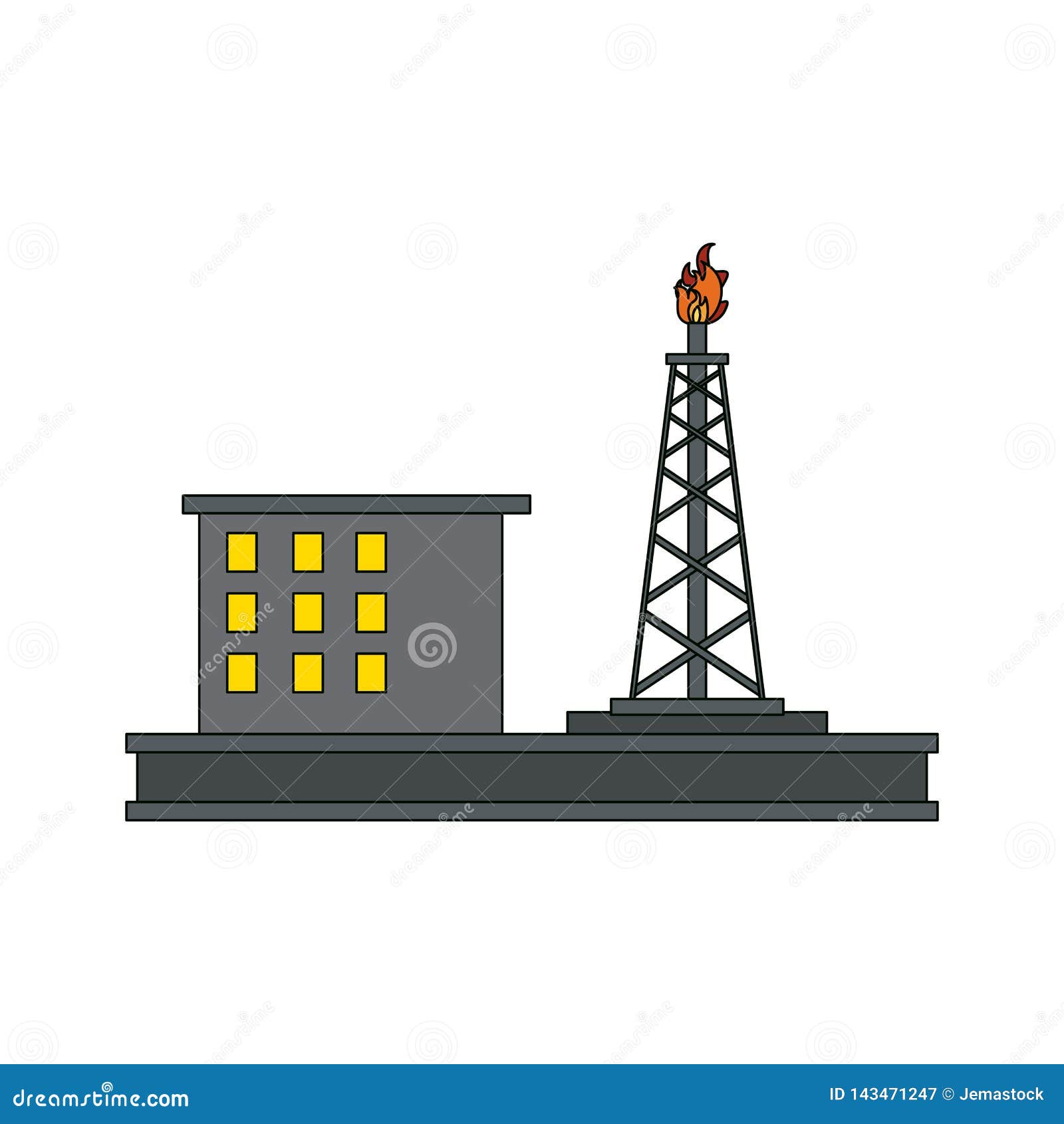 Plant industry machines stock vector. Illustration of processing ...