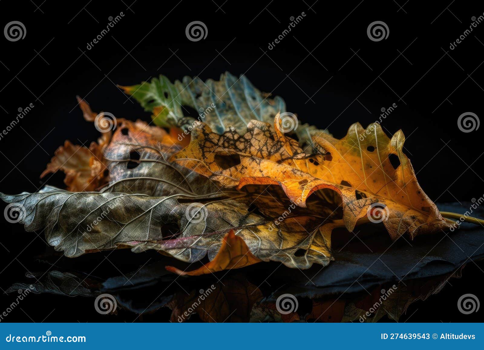 Plant Leaf Explosion in Reverse, with Decomposition and Decay of Leaves ...