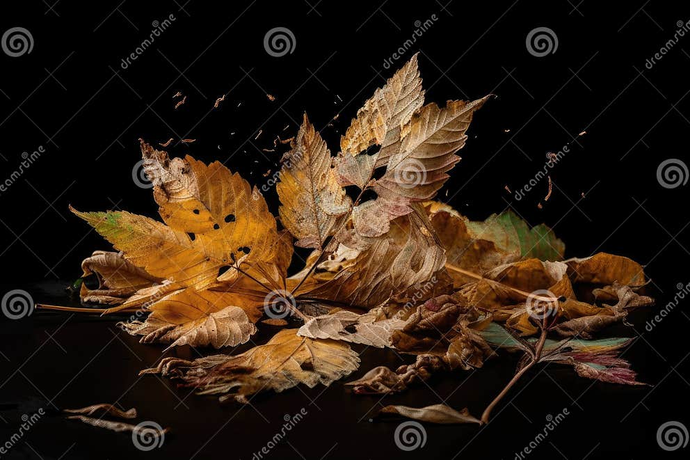Plant Leaf Explosion in Reverse, with Decomposition and Decay of Leaves ...