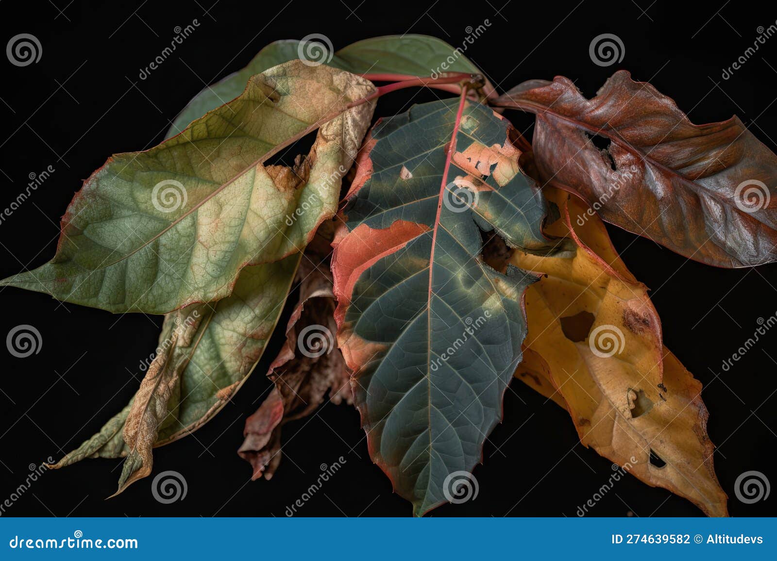 Plant Leaf Explosion in Reverse, with Decomposition and Decay of Leaves ...