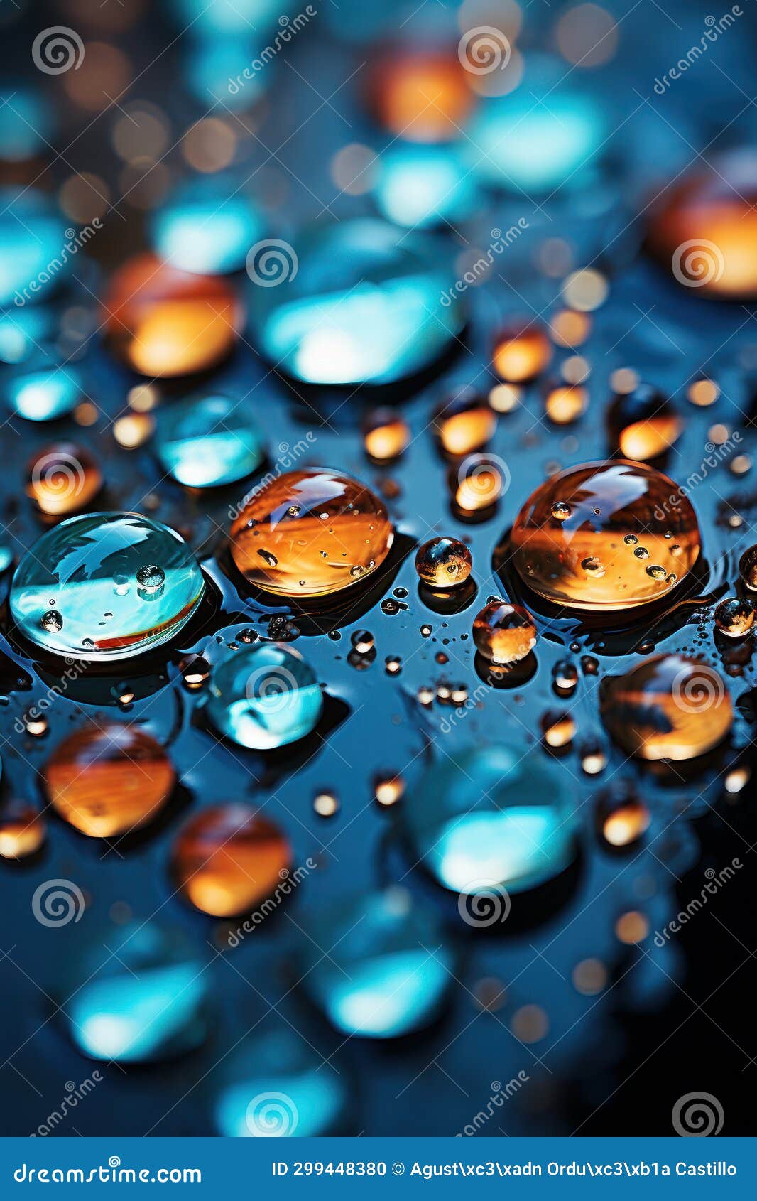Plant Leaves with Water Droplets Splashed. Stock Photo - Image of ...