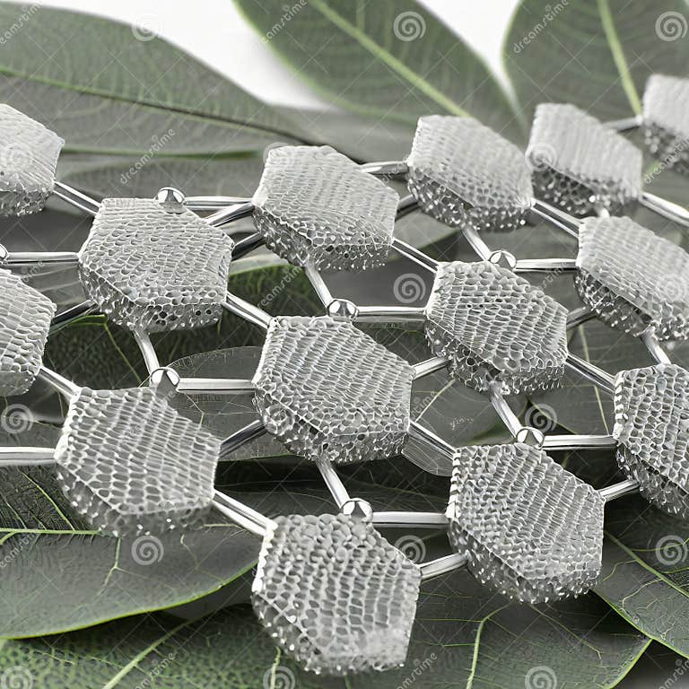 Plant Nanobionics . Nano Structure Array on Surface of Leaf. AI ...