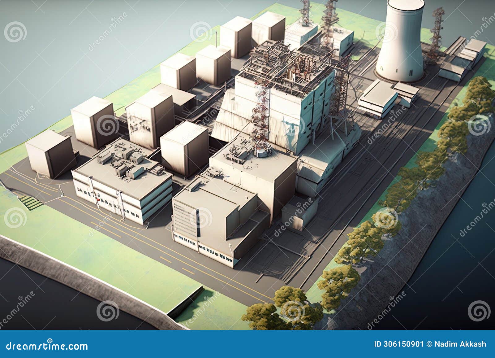 Layout Of Fukushima Nuclear Plant Stock Photo | CartoonDealer.com #18940848
