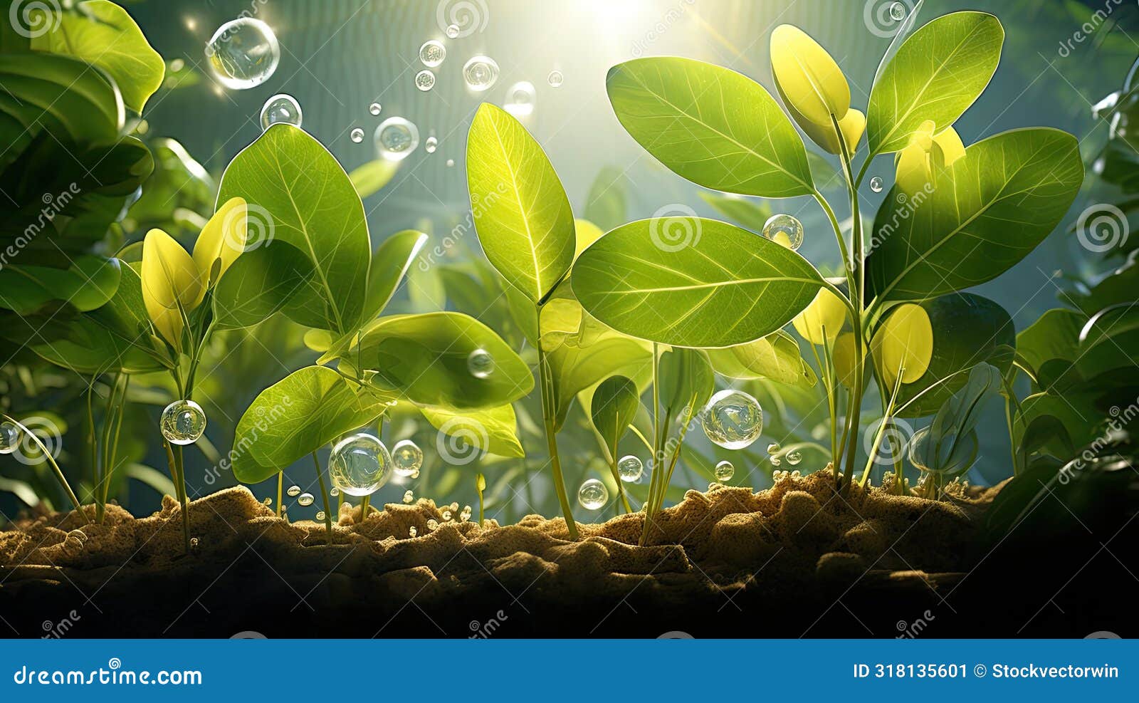 Plant oxygen atom stock illustration. Illustration of consumed - 318135601