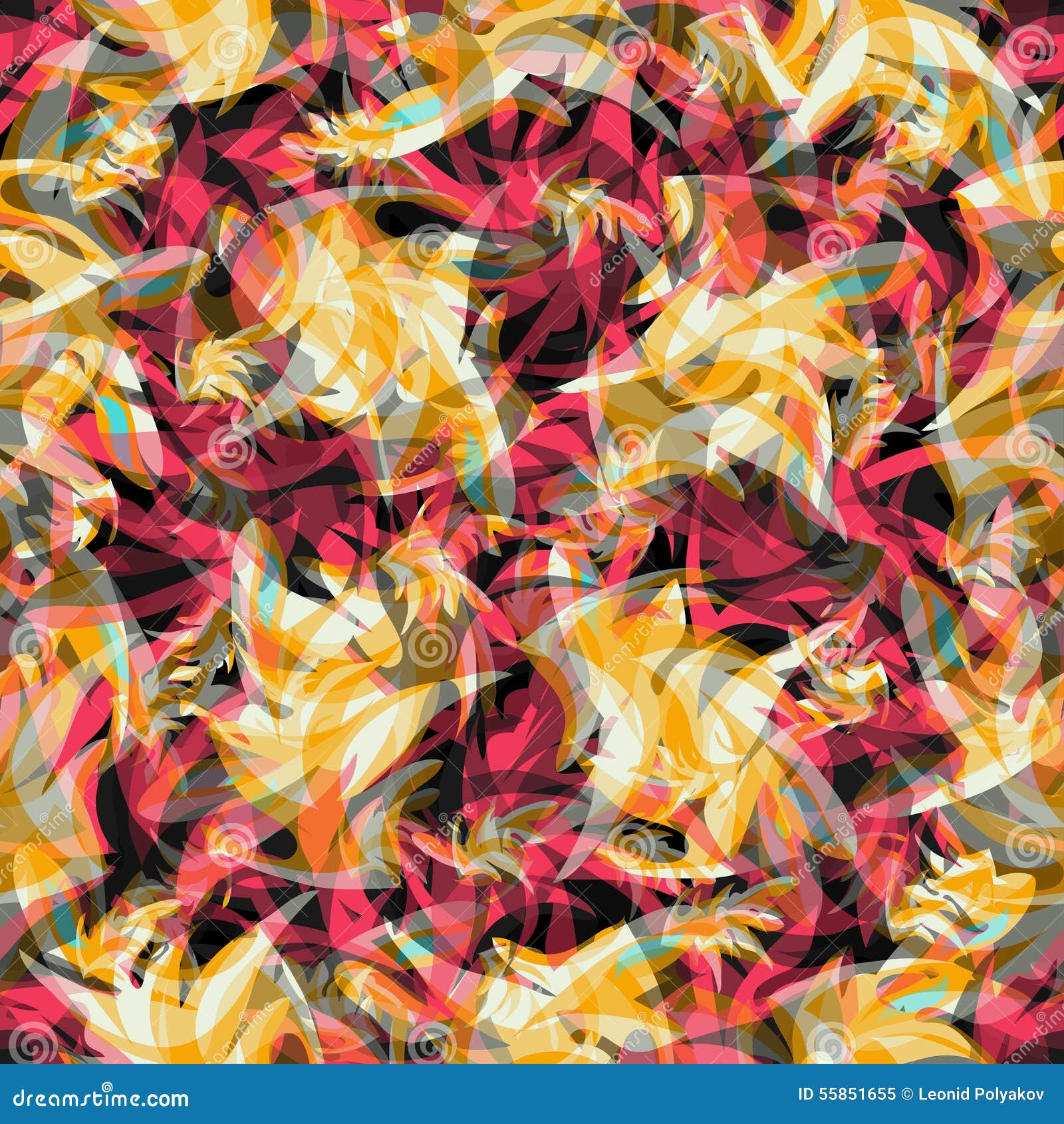 Plant pattern stock vector. Illustration of nature, leaf - 55851655