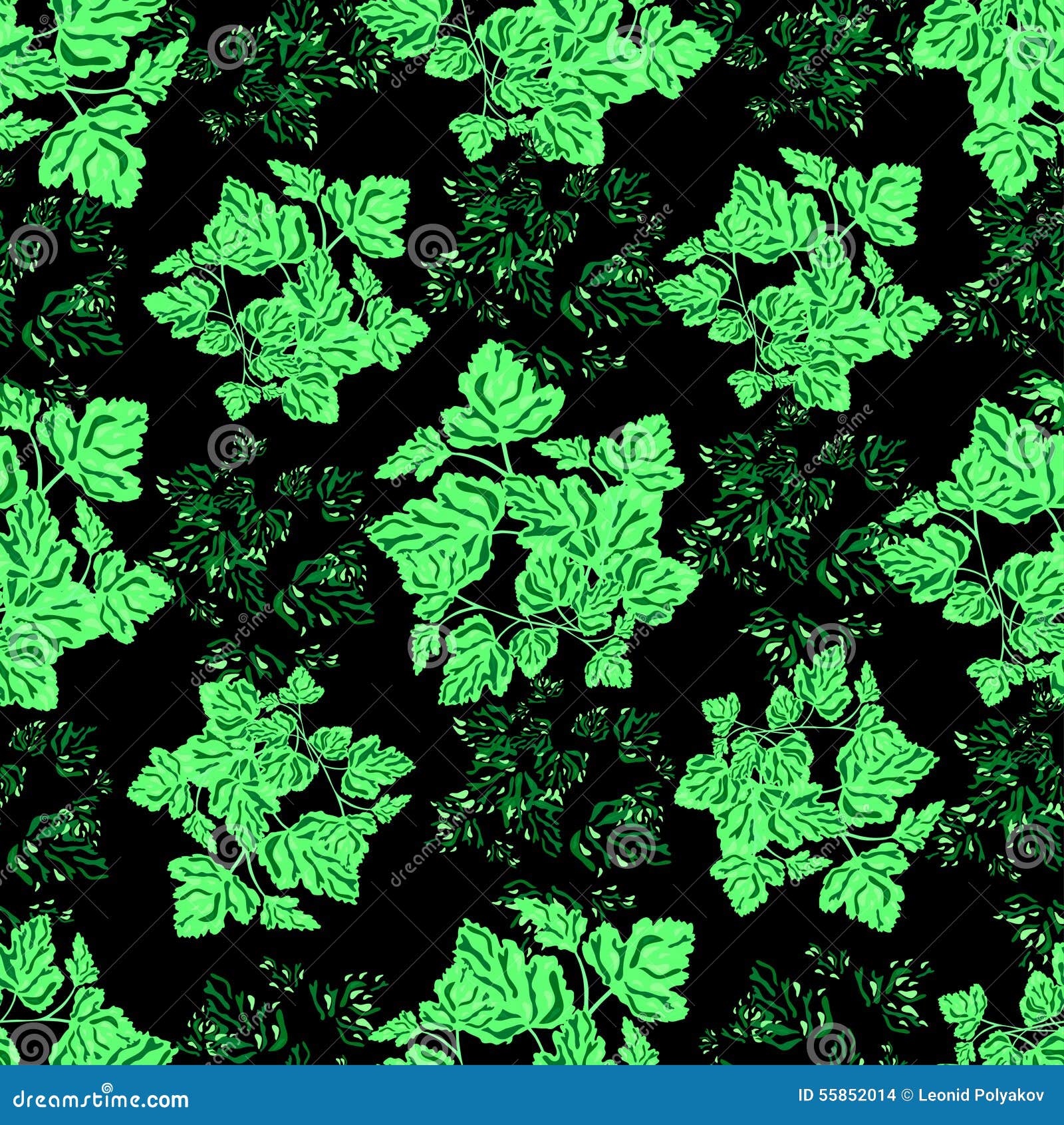 Plant pattern stock vector. Illustration of abstract - 55852014