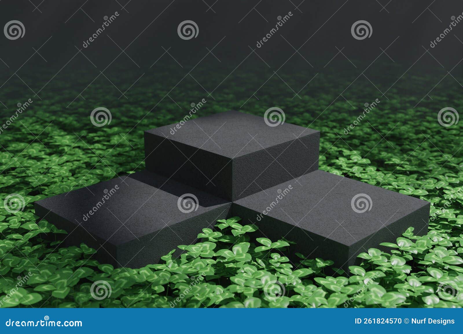 Plant podium set 7 stock illustration. Illustration of background ...