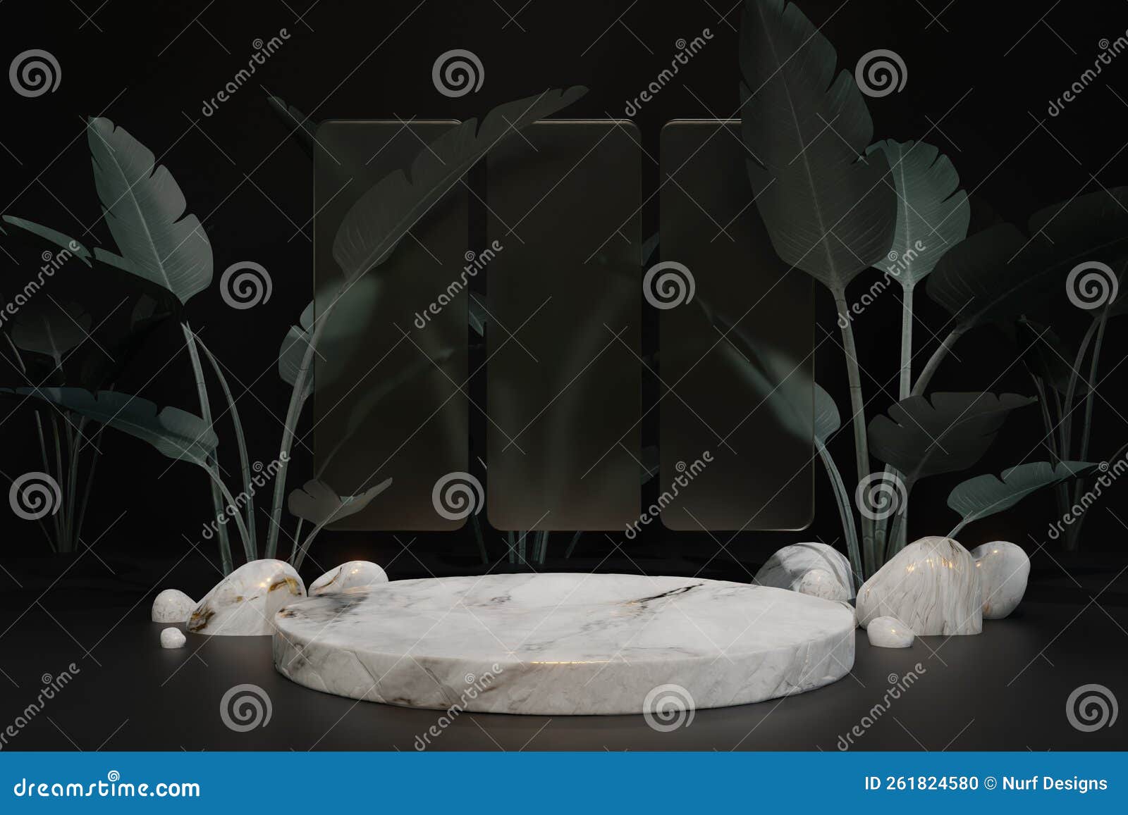 Plant podium set 10 stock illustration. Illustration of wallpaper ...