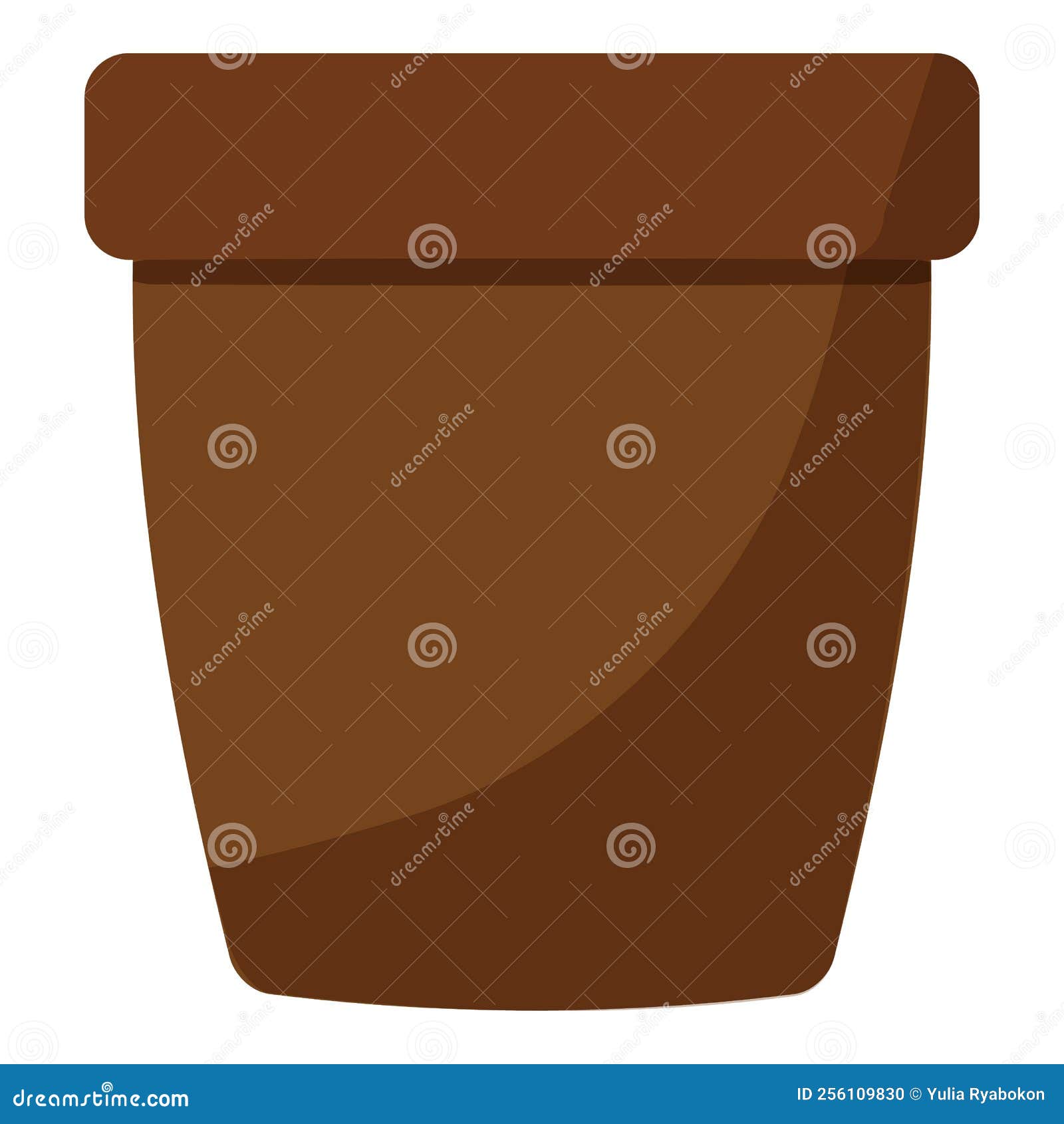 Plant Pot Icon Cartoon Vector. Farm Tool Stock Vector - Illustration of ...
