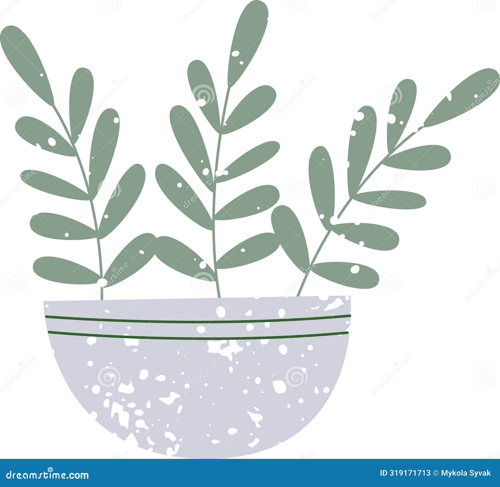 Plant in Pot Splash Texture Stock Vector - Illustration of texture ...
