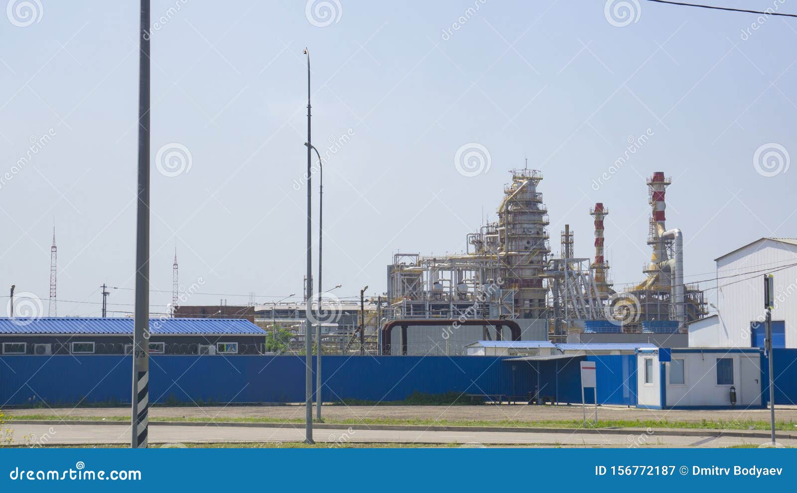 A Plant for the Processing of Crude Oil into Petroleum Products Stock ...
