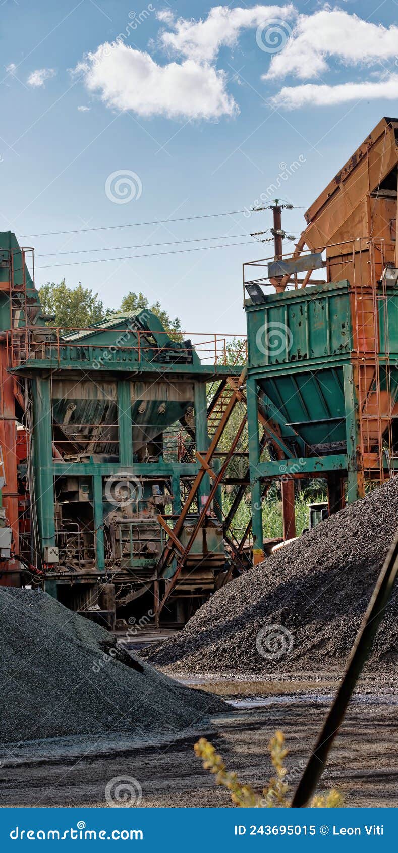 Plant for the Production of Asphalt and Bitumen Stock Image - Image of ...