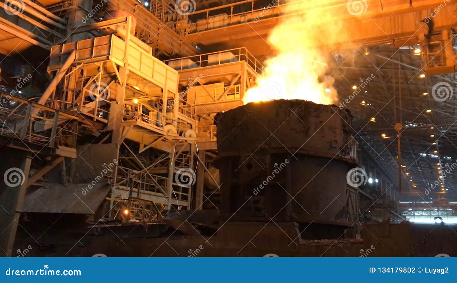 Plant for the Production of Metal. Stock Photo - Image of business ...