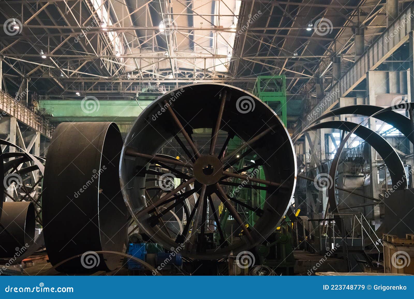 Plant for the Production of Metal Structures Stock Image - Image of ...