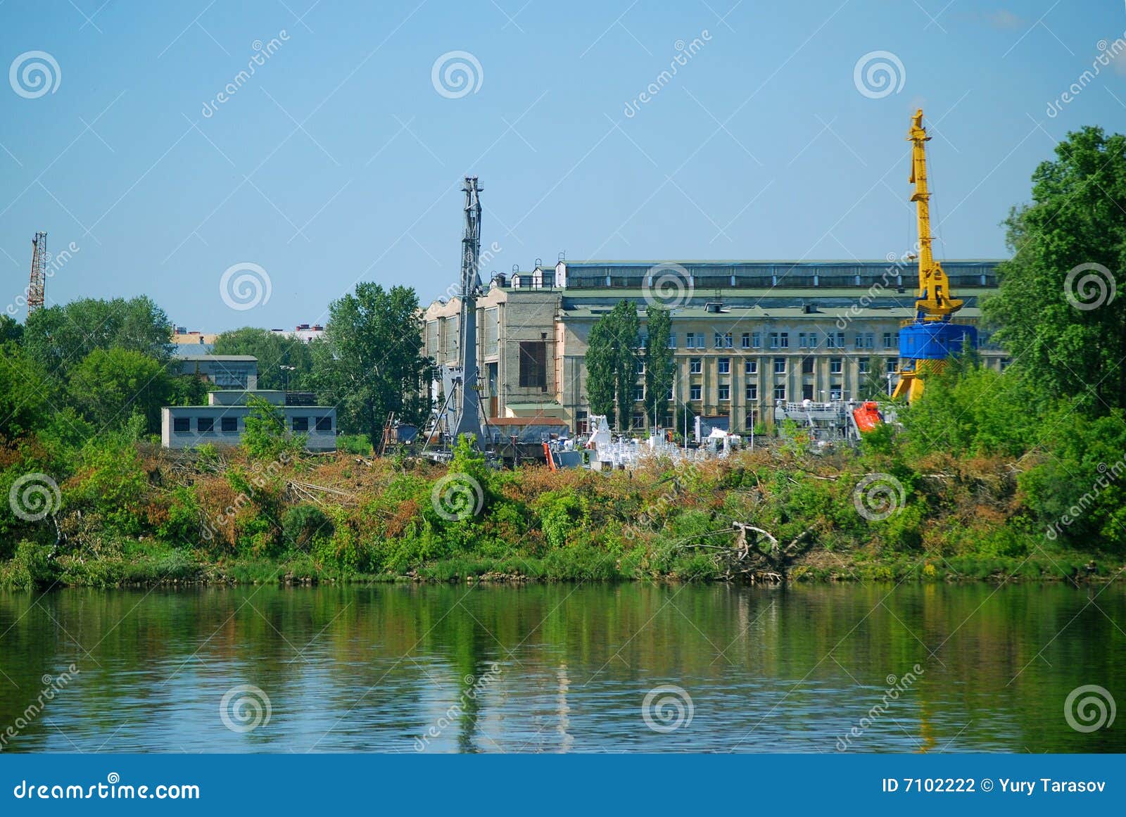 The Plant on the River Volga Stock Photo - Image of holidays, cruise ...