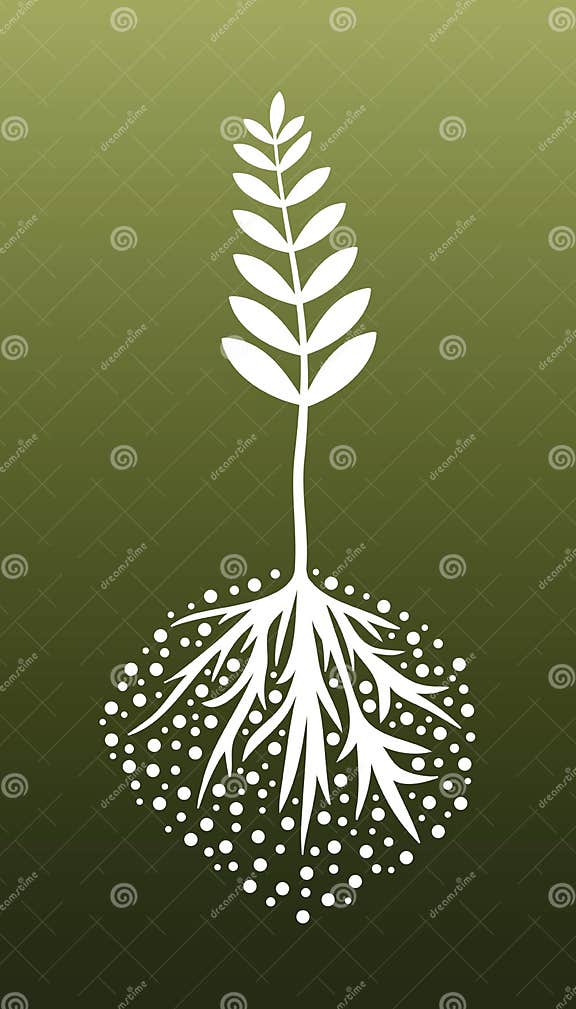 Plant and Roots stock vector. Illustration of agriculture - 14136312