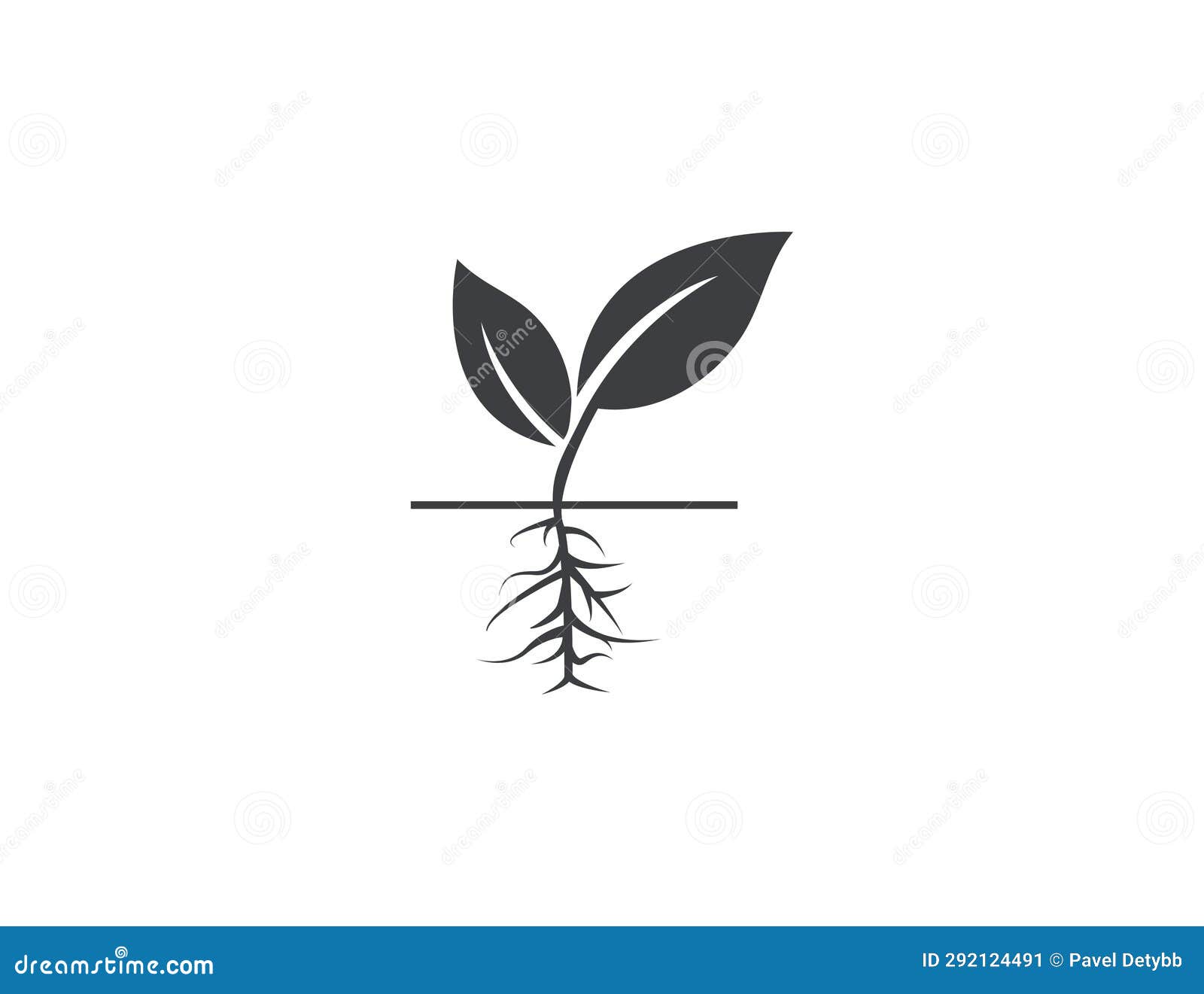 Plant, Roots Icon. Vector Illustration. Stock Illustration ...