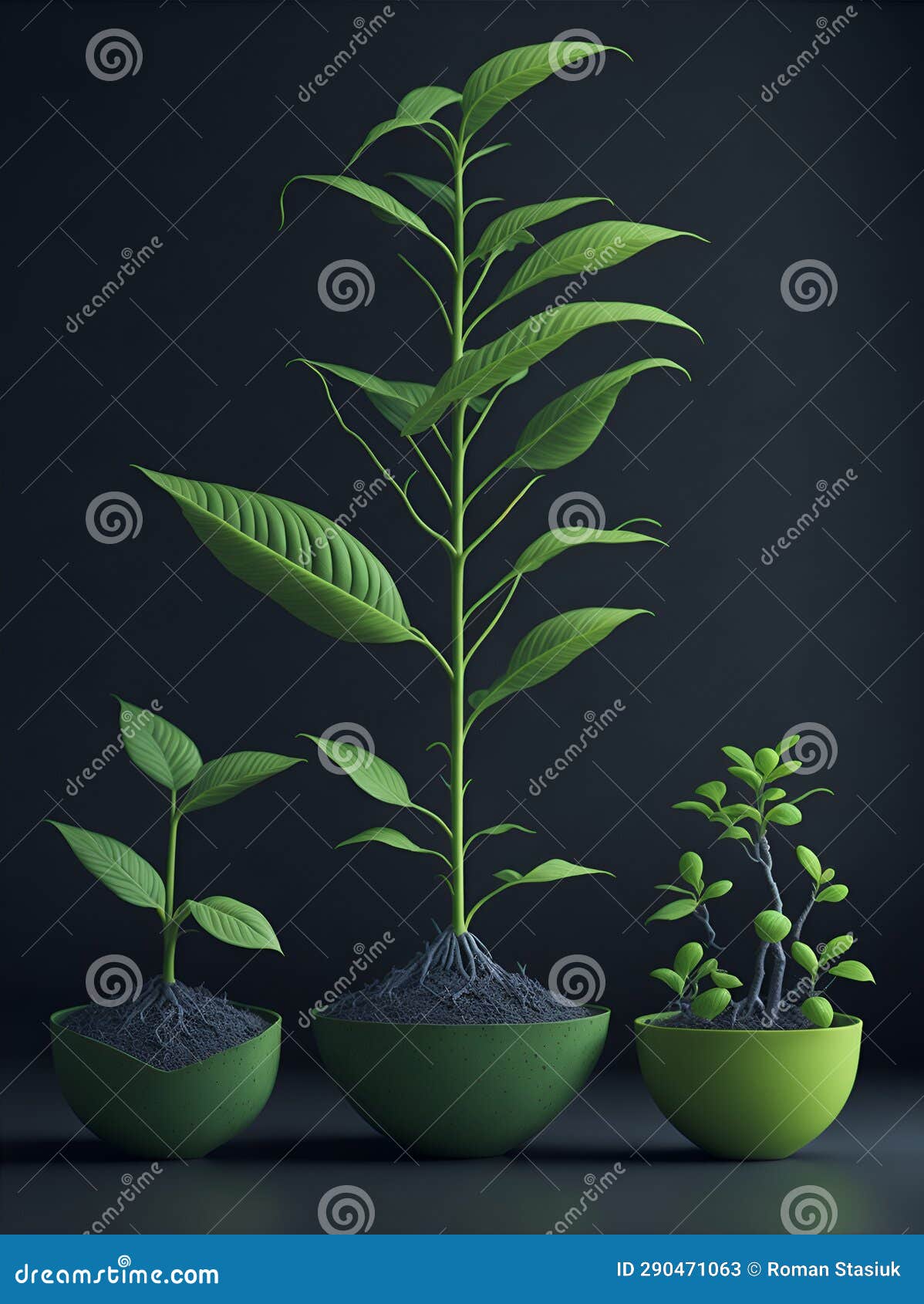 Plant S Growth Process As it Responds To Scientific Experimentation. AI ...