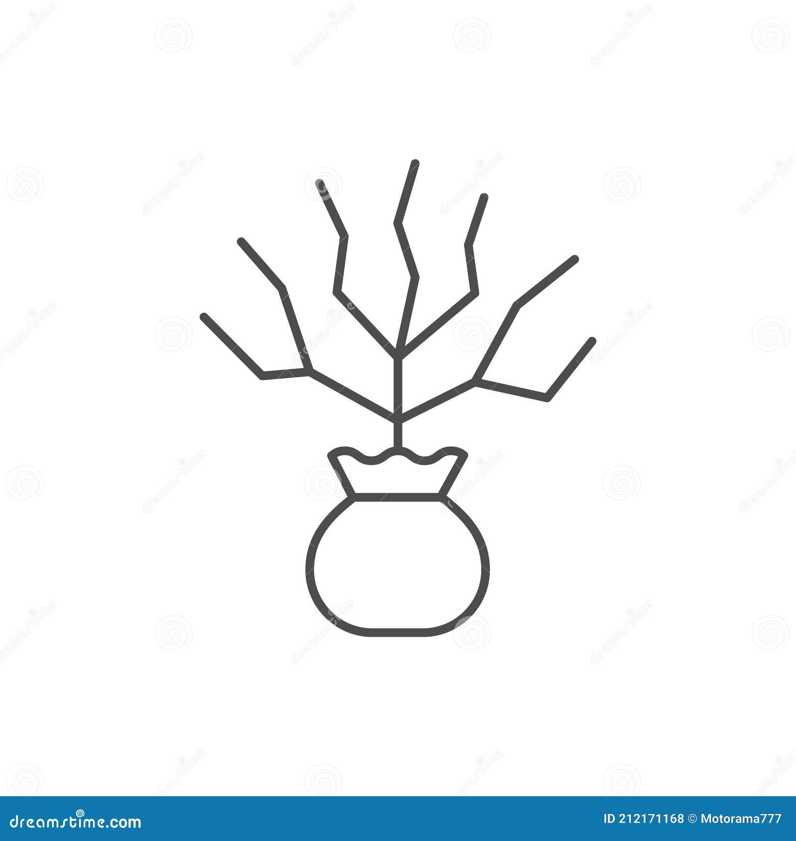 Plant Seedling Line Outline Icon Stock Vector - Illustration of soil ...