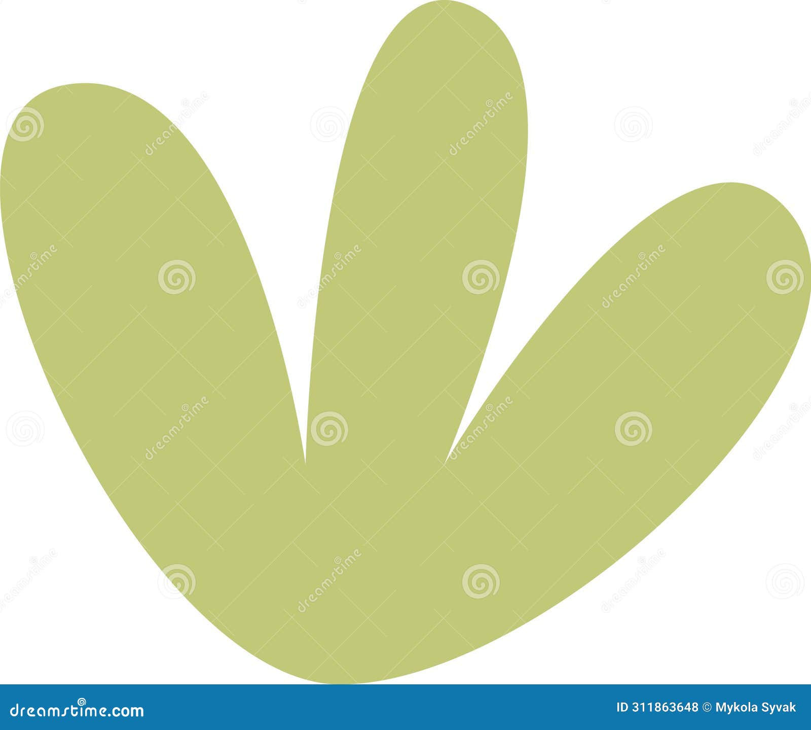 Plant Shape Icon stock vector. Illustration of icon - 311863648