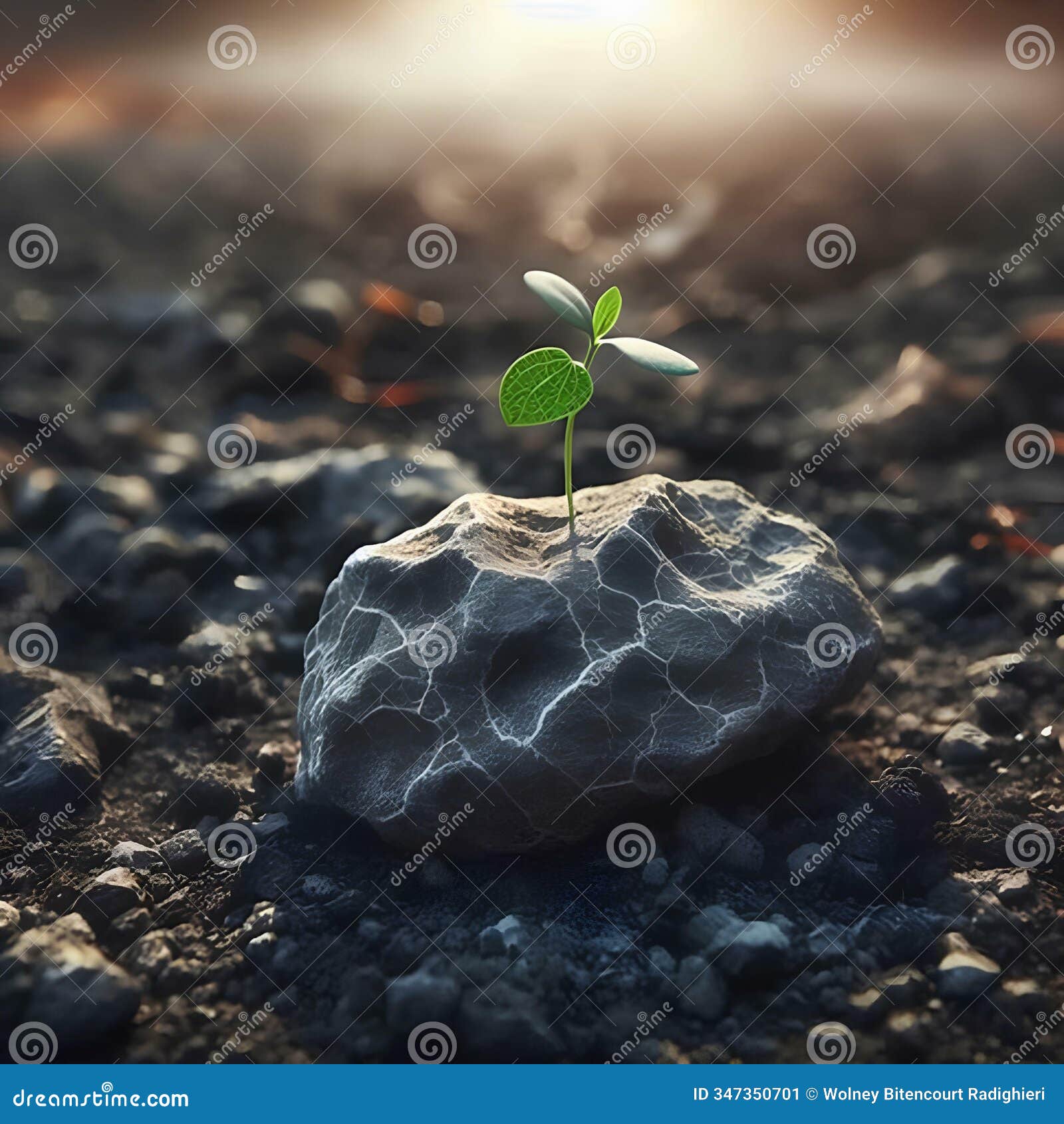 Plant that Symbolizes Hope and Rebirth Stock Illustration ...