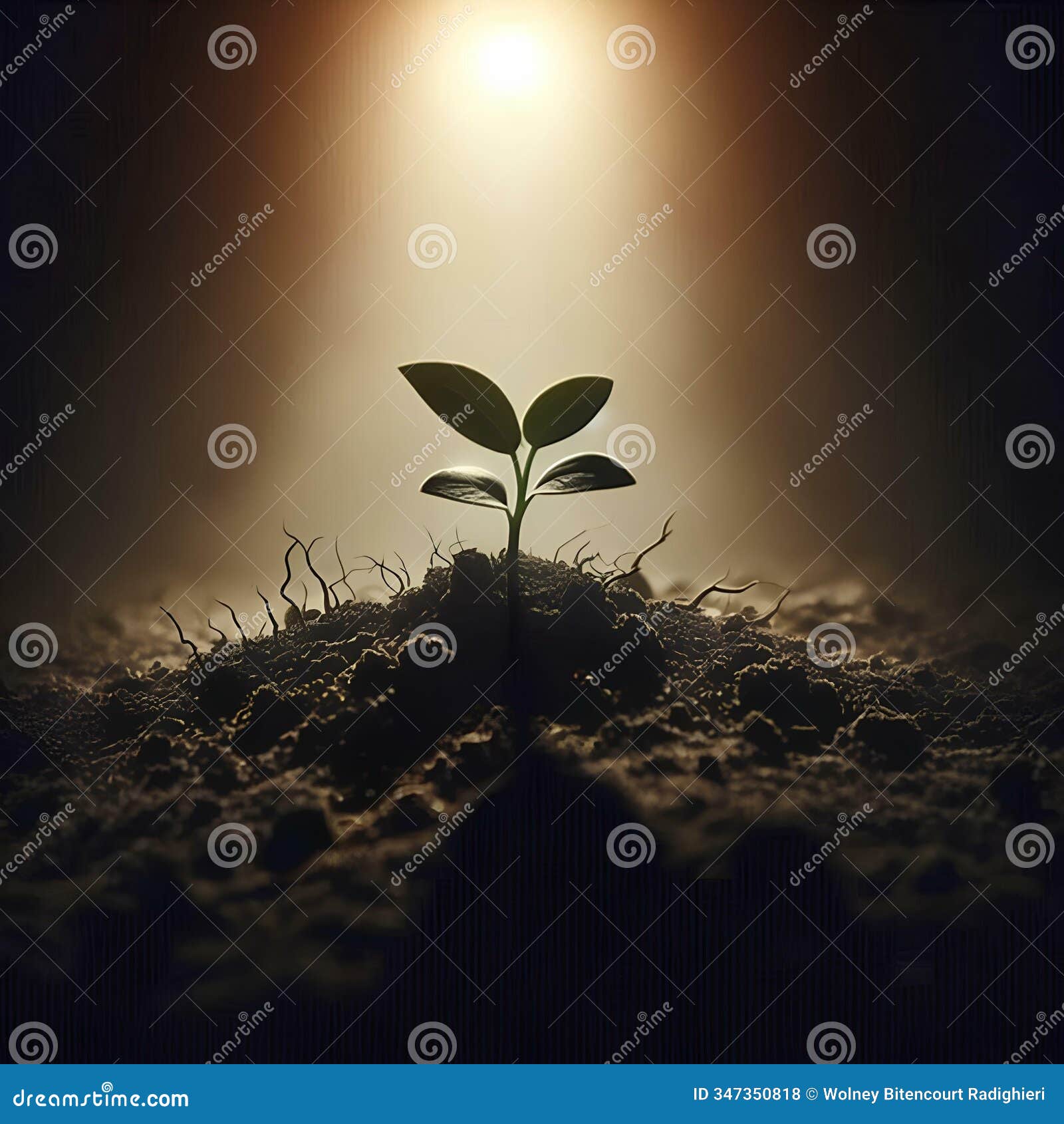 Plant that Symbolizes Hope and Rebirth Stock Illustration ...
