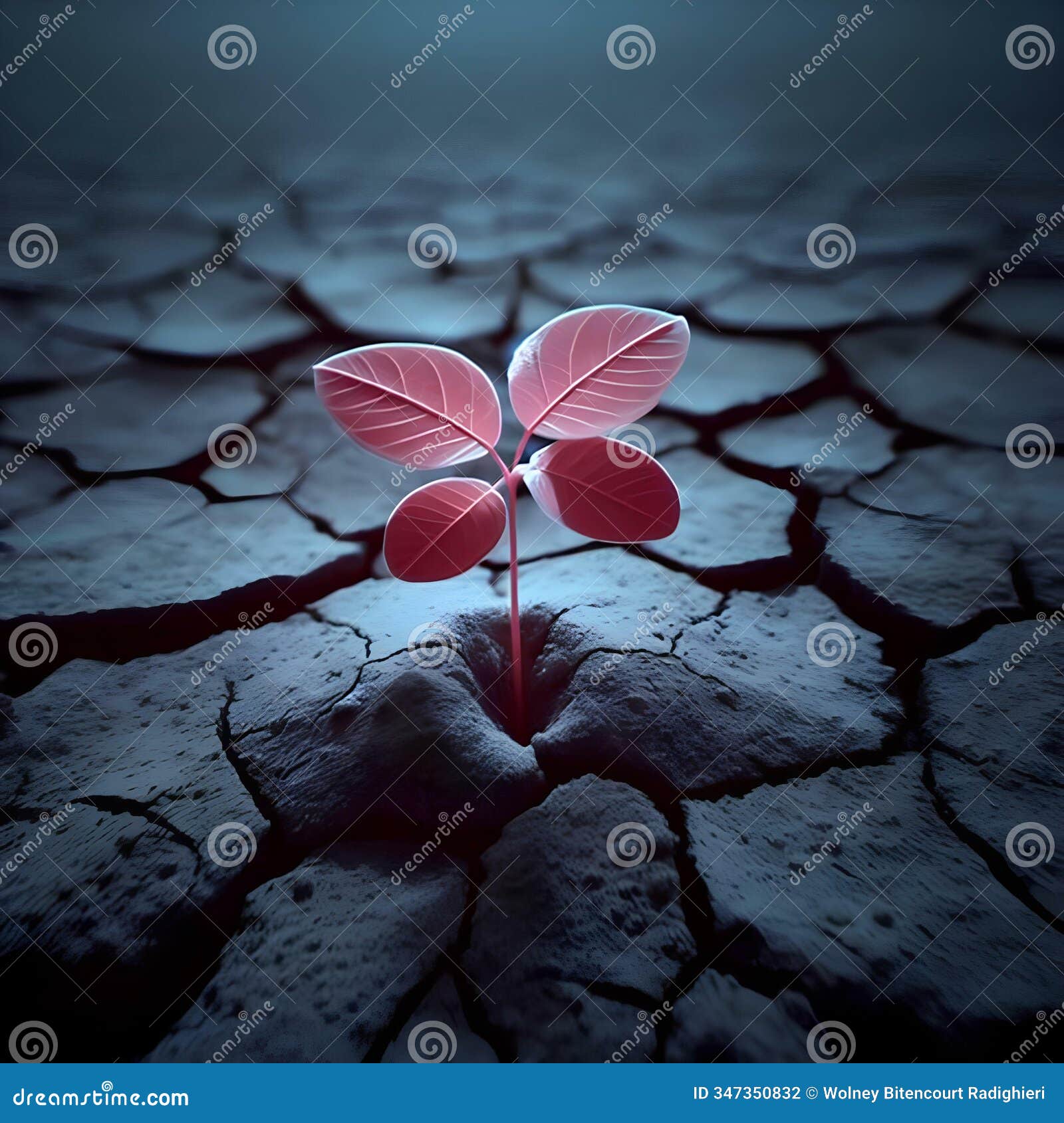 Plant that Symbolizes Hope and Rebirth Stock Illustration ...