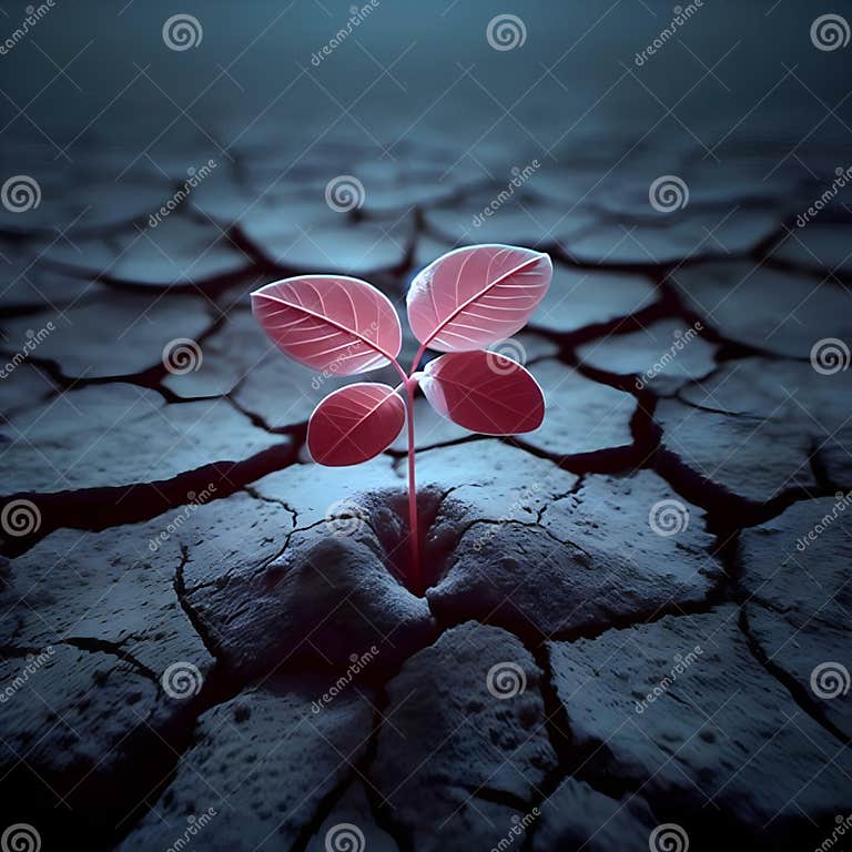 Plant that Symbolizes Hope and Rebirth Stock Illustration ...