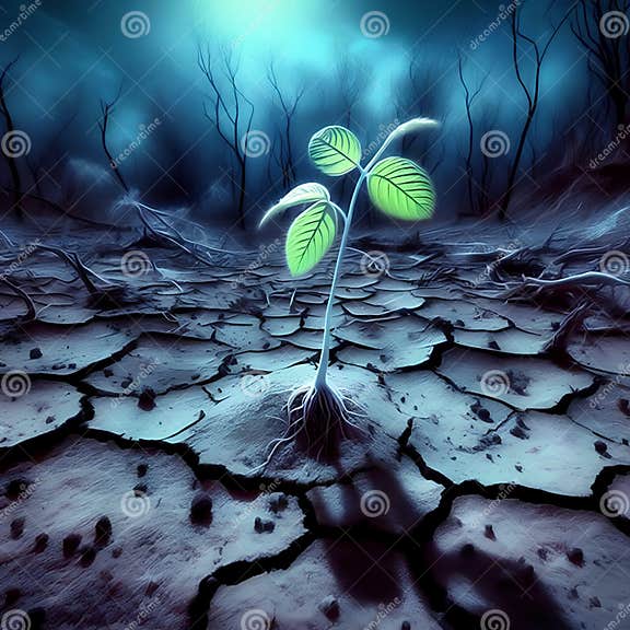 Plant that Symbolizes Hope and Rebirth Stock Illustration ...