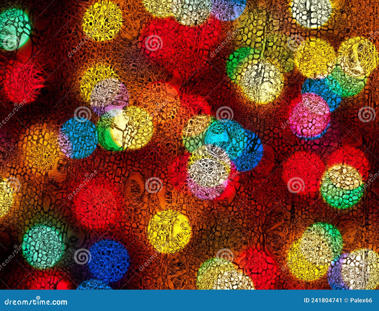 Plant Tissue Structure with Colorful Spots Abstract Background Stock ...