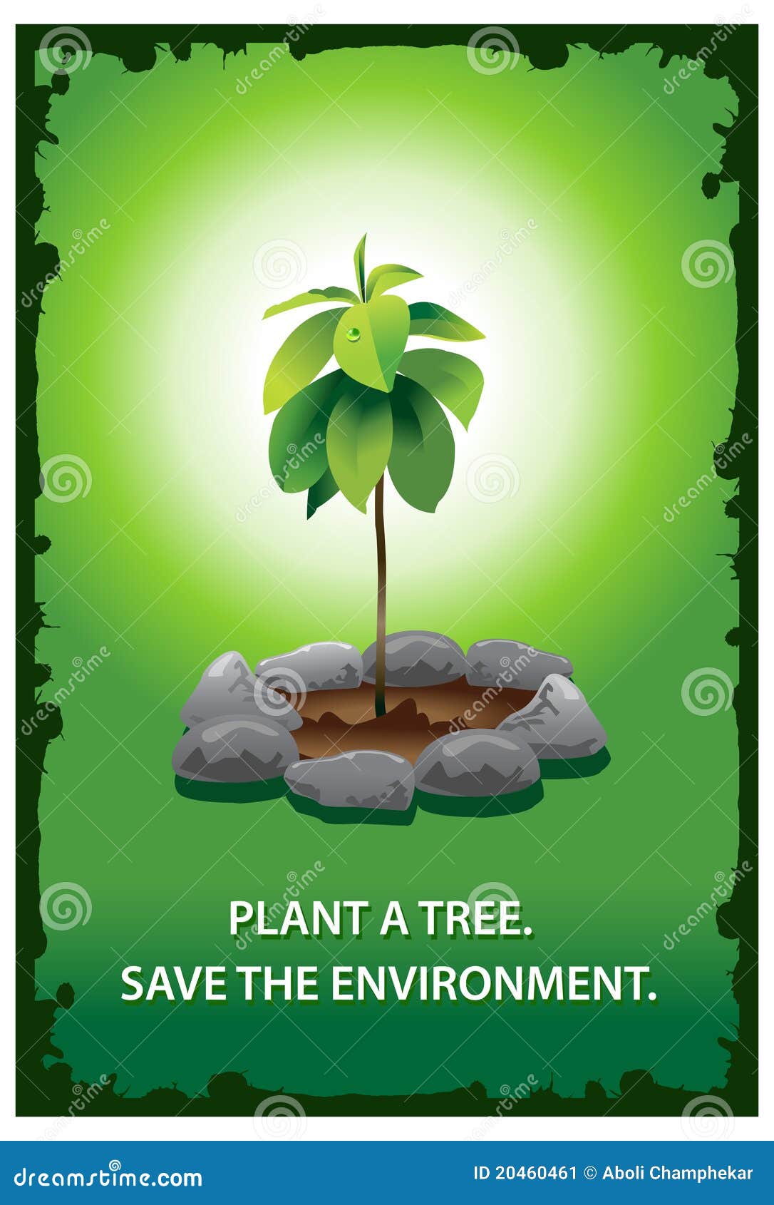 Plant A Tree Poster Stock Image - Image: 20460461 Plant A Tree Poster Stock Image - Image: 20460461