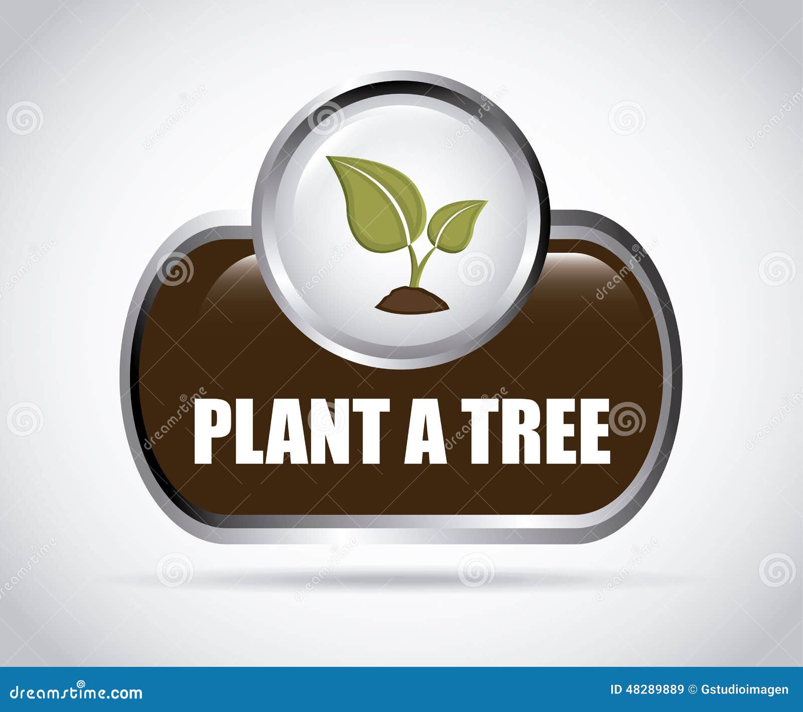 Plant a tree stock vector. Illustration of environmental - 48289889